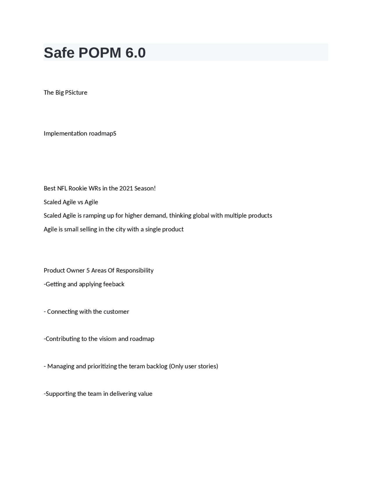 Safe Popm 6 Questions With Correct Answers Exams Nursing Docsity