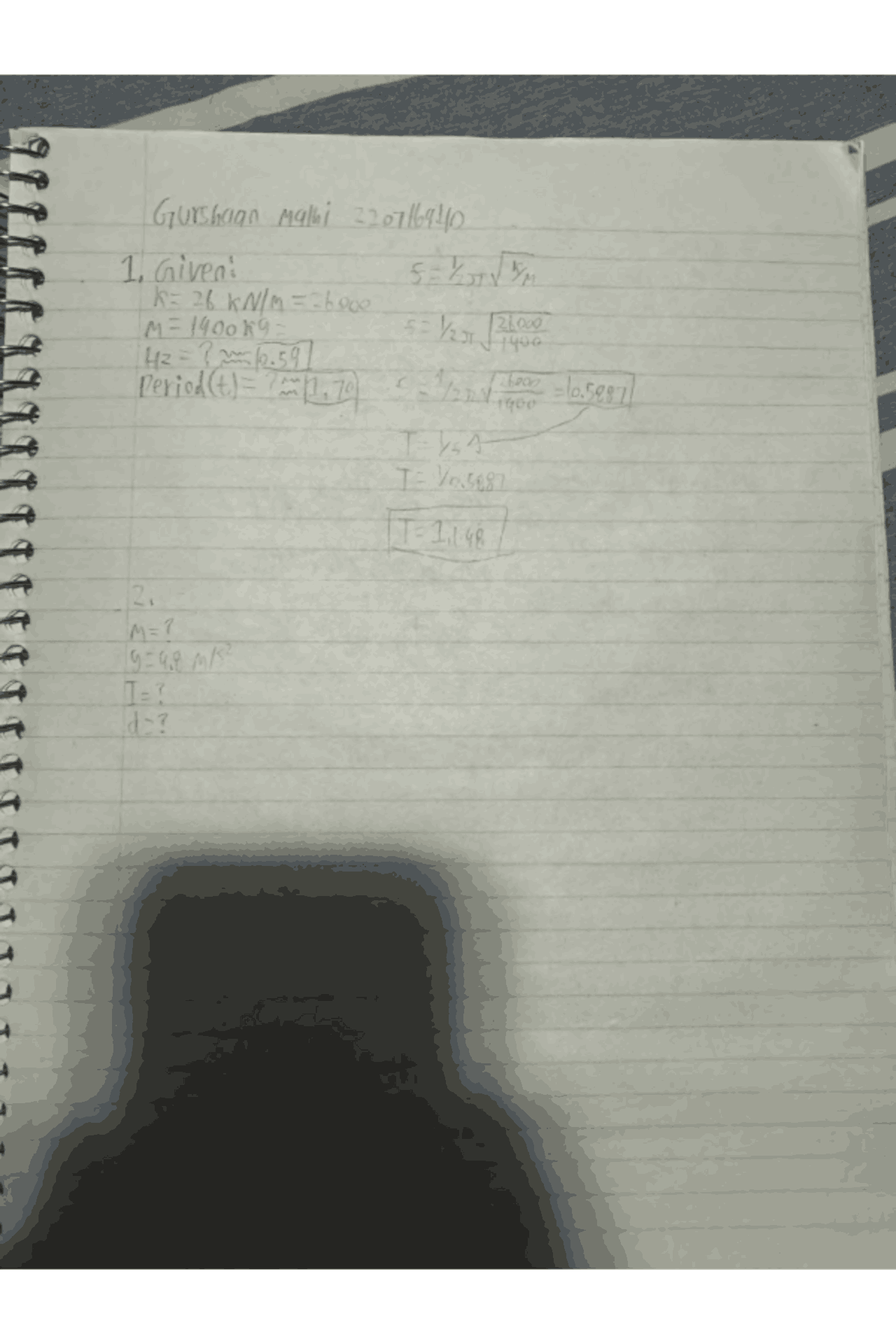 Physics practise question solutions | Exercises Physics | Docsity