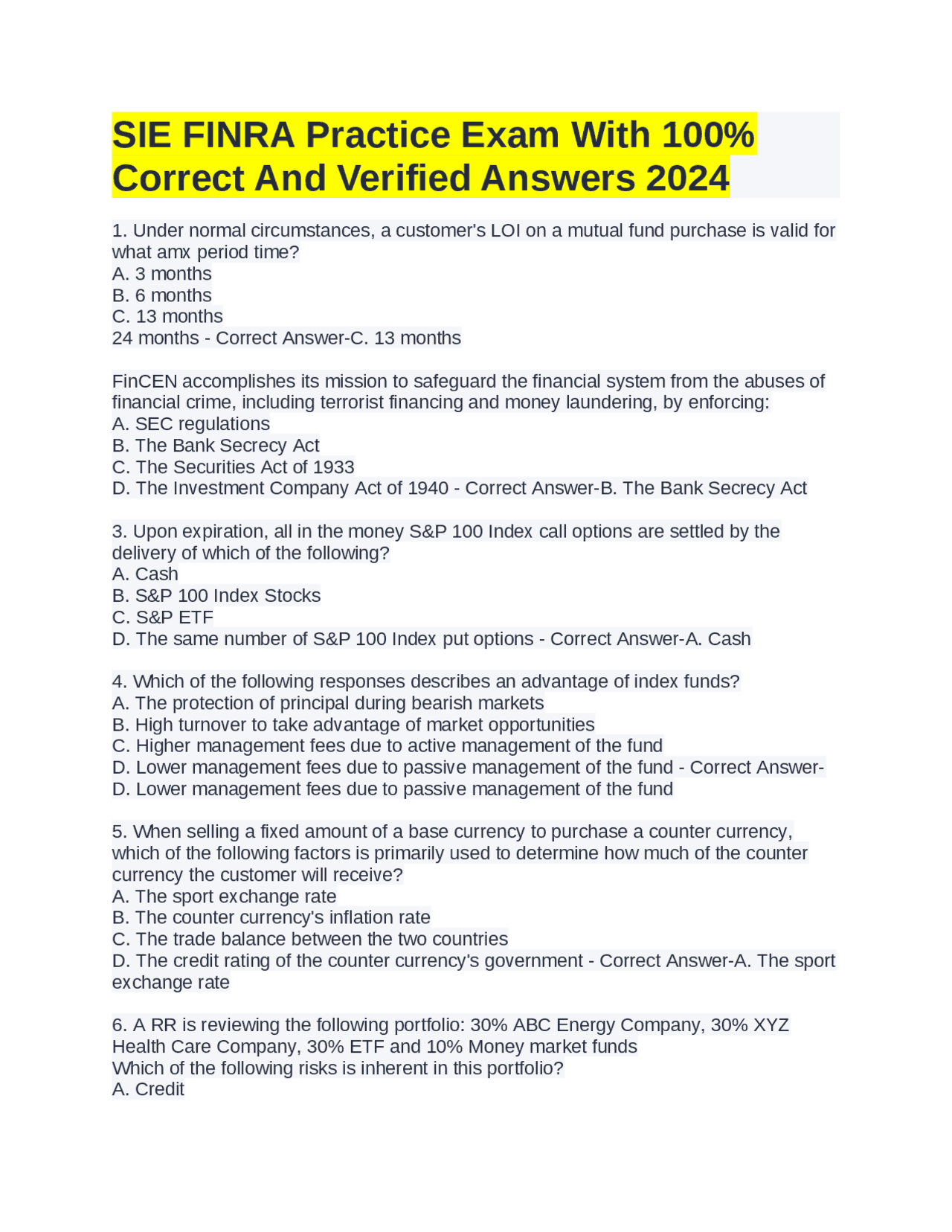 FINRA Practice Exam: Securities Industry Knowledge | Exams Advanced ...