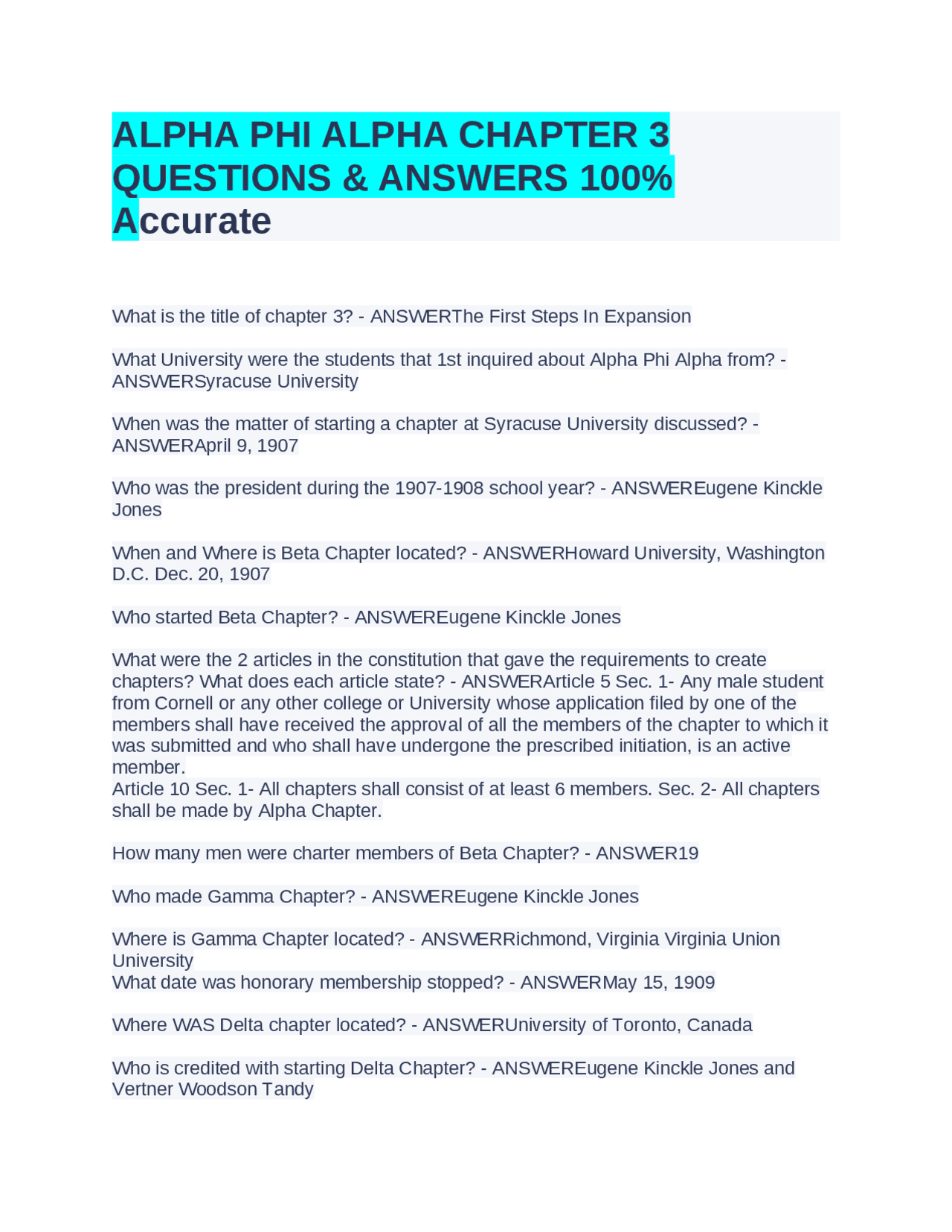 Alpha Phi Alpha Chapter 3: Expansion and Early Development | Exams ...