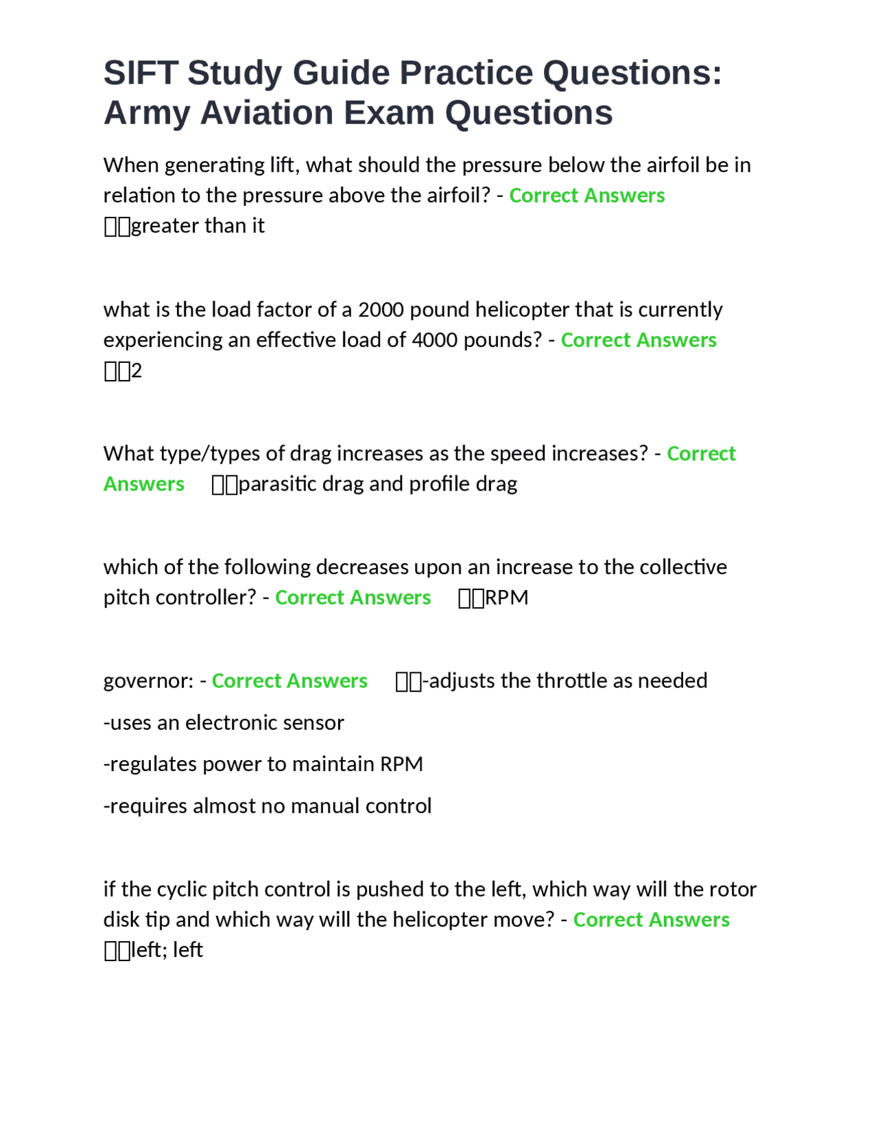 SIFT Study Guide Practice Questions: Army Aviation Exam | Exams Nursing ...