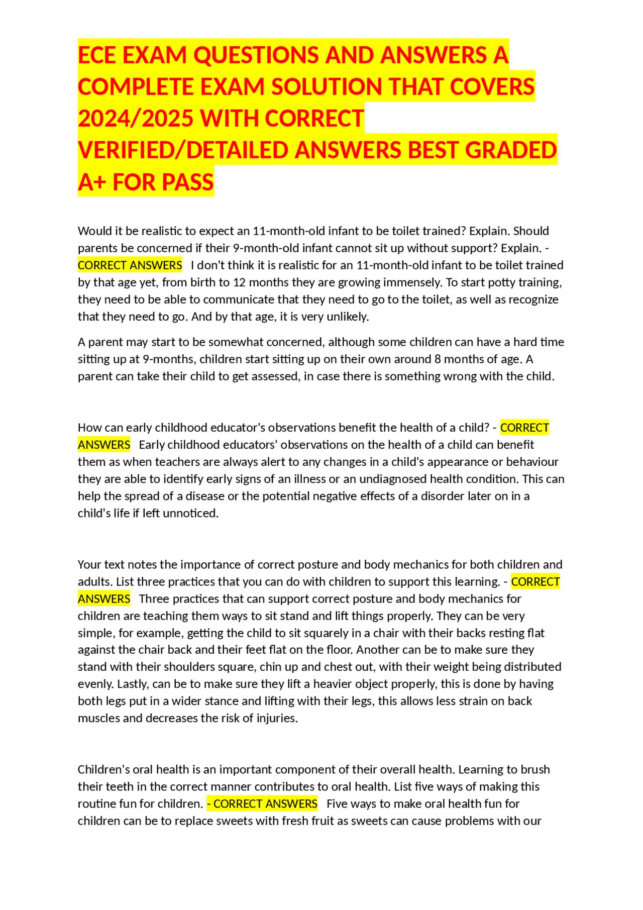 ECE Exam Questions and Answers: A Comprehensive Guide for 2024/2025 ...