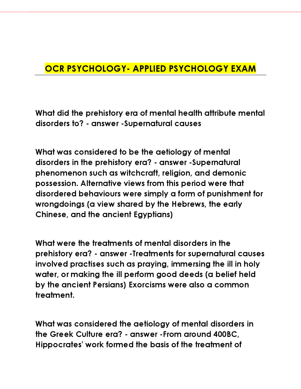 History of Mental Health: A Comprehensive Overview of Theories and ...