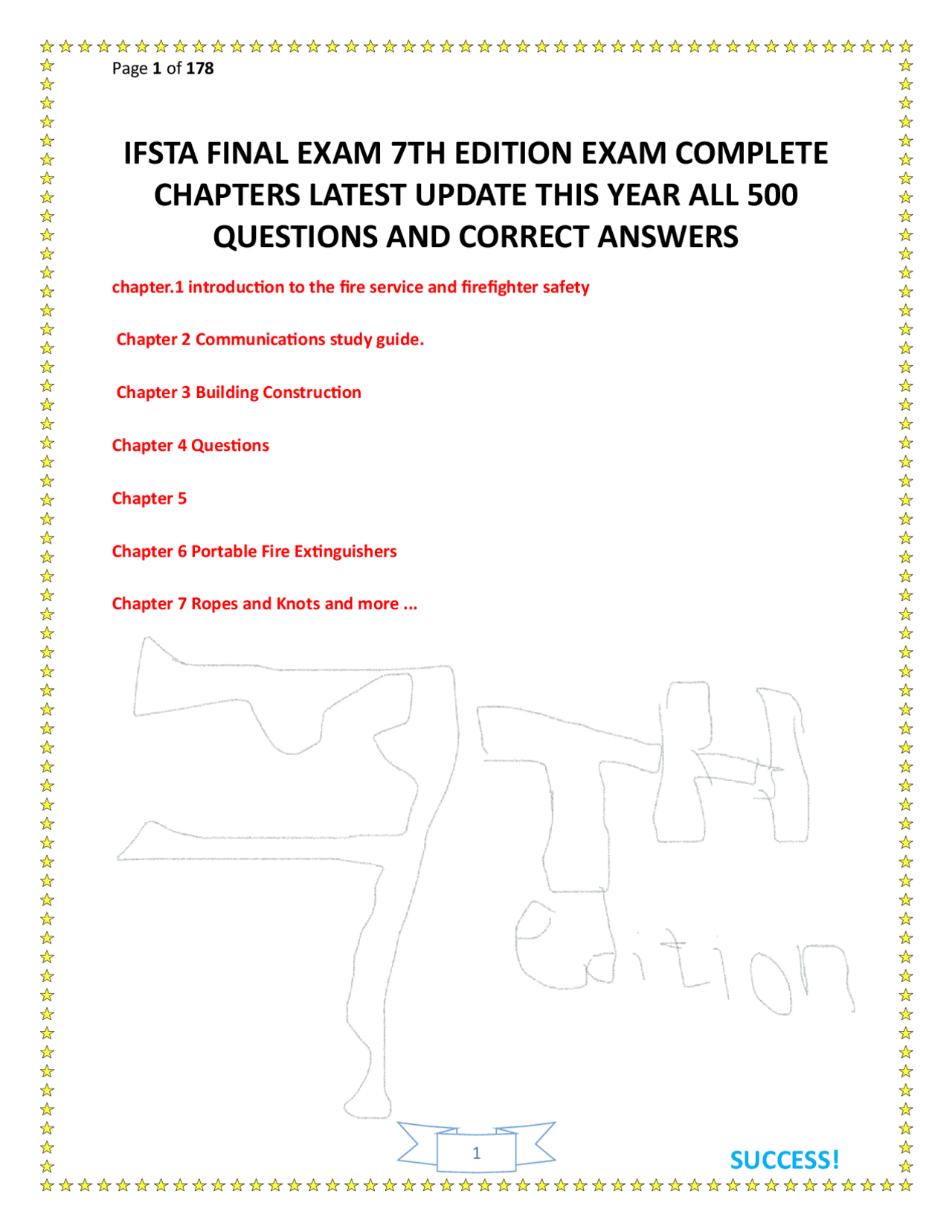 IFSTA Final Exam 7th Edition: Study Guide with Questions and Answers ...