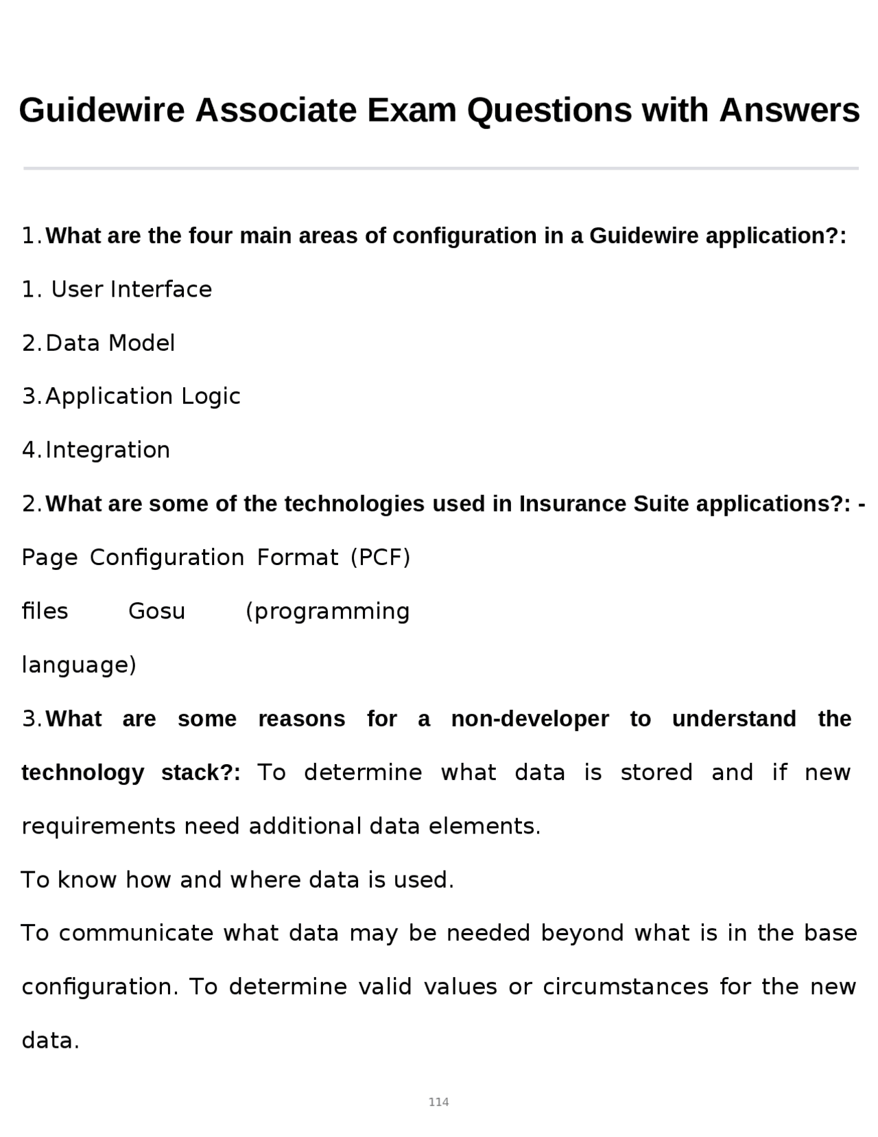 Guidewire Associate Exam Questions With Answers Exams Software