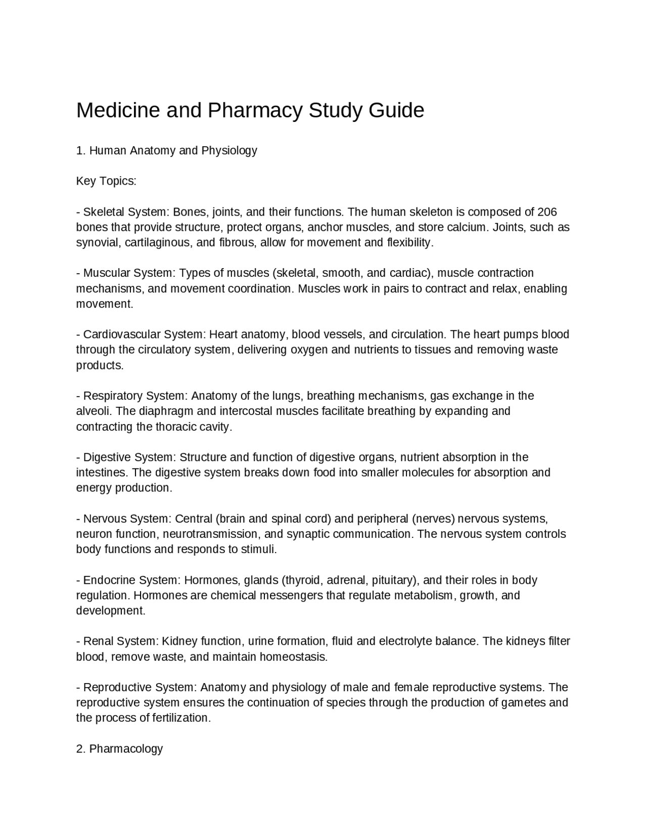 Medicine and Pharmacy Study Guide | Study Guides, Projects, Research ...