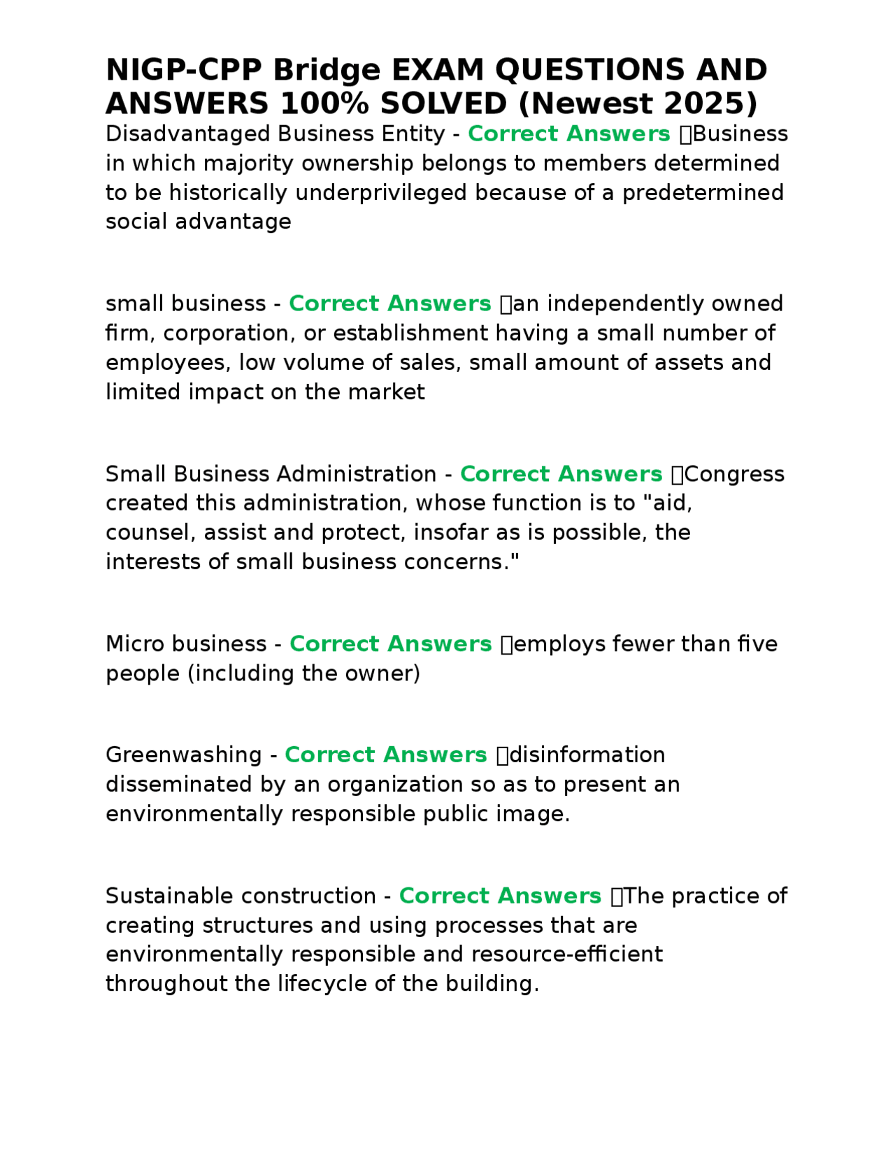 NIGP-CPP Bridge Exam Questions and Answers: A Comprehensive Guide to ...