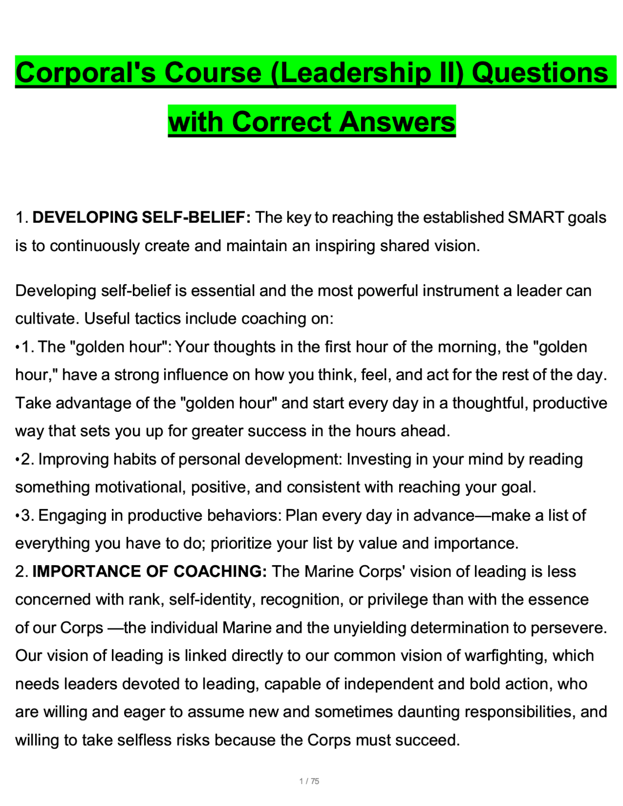 Exercises And Quizzes For Computer Science Exams Nursing Docsity