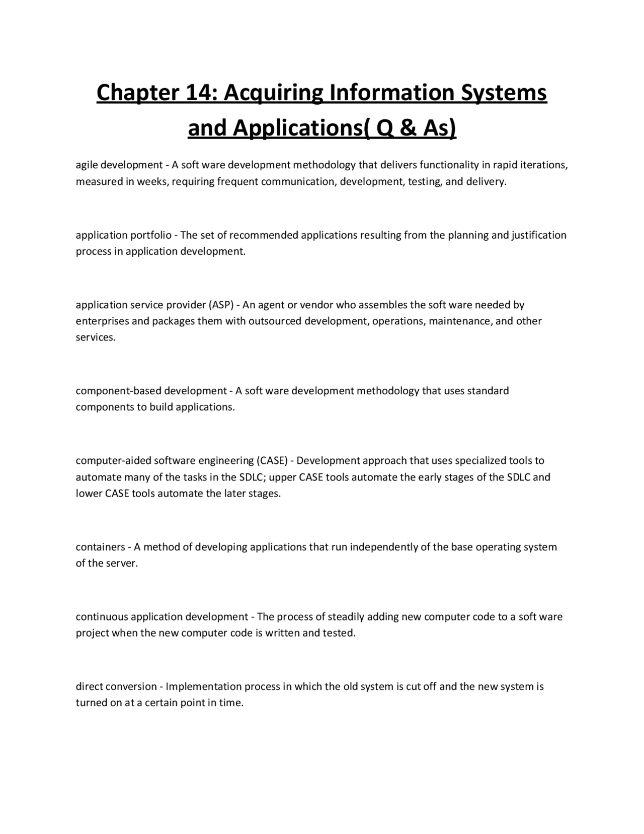 Acquiring Information Systems and Applications: Definitions and ...