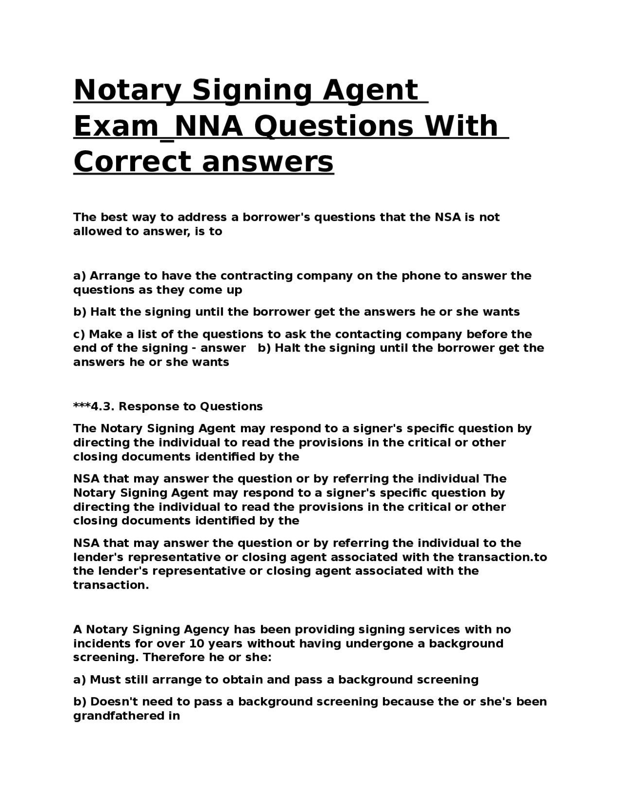 Notary Signing Agent Exam_NNA Questions With Correct answers.docx ...