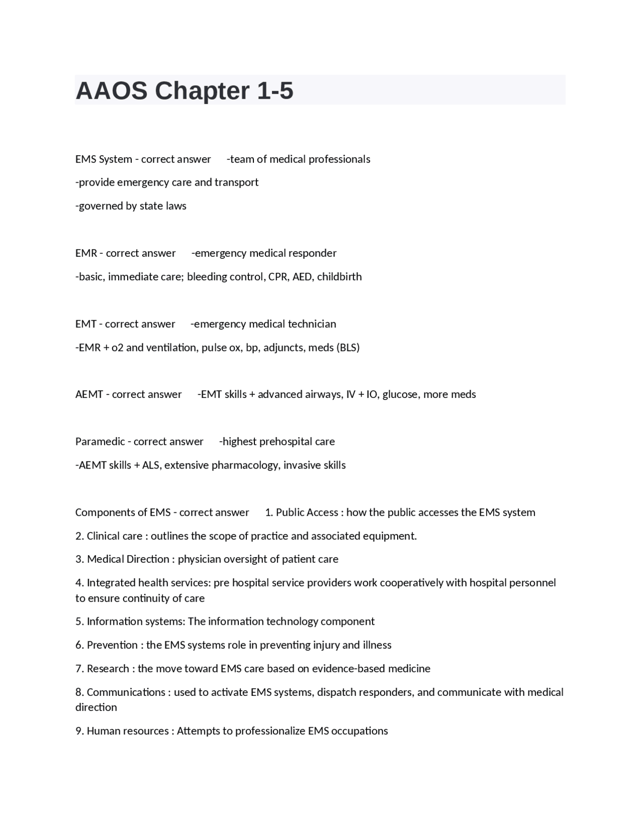 Emergency Medical Services (EMS) System: A Comprehensive Guide for ...