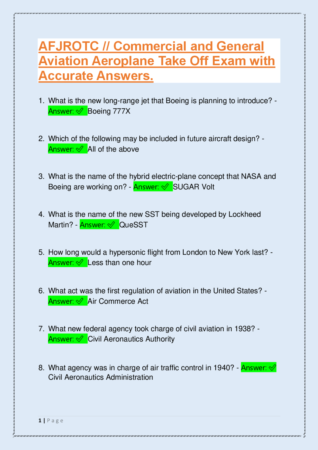 Aviation Takeoff Exam: Comprehensive Guide for Commercial & General ...