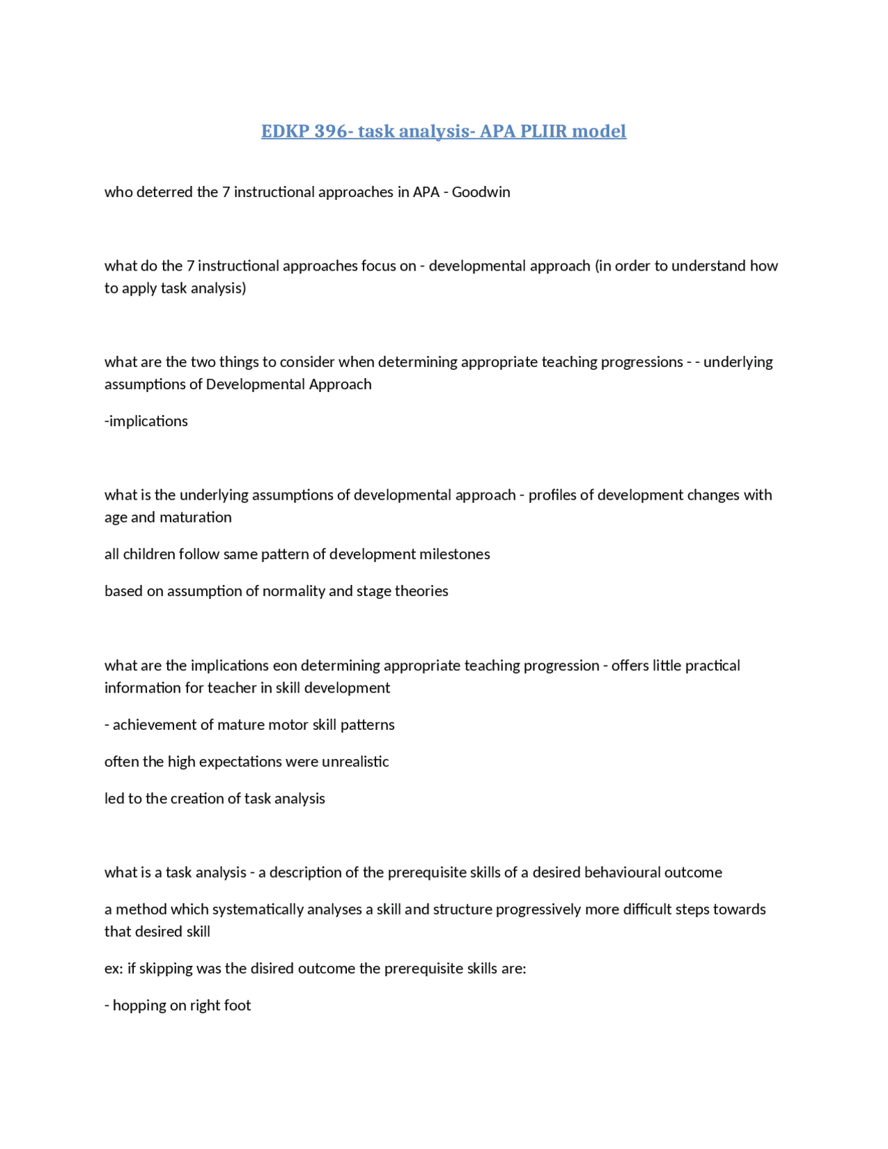 Task Analysis in Education: The APA PLIIR Model and Applications ...