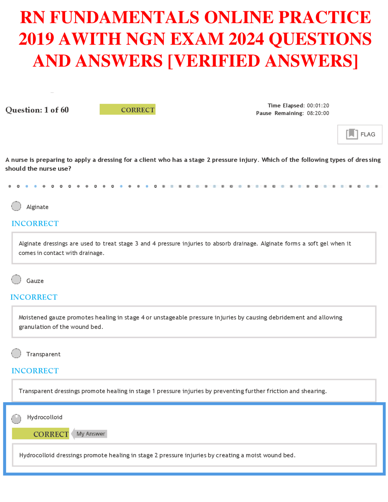RN Fundamentals Online Practice: 2019 A with NGN Exam 2024 Questions ...