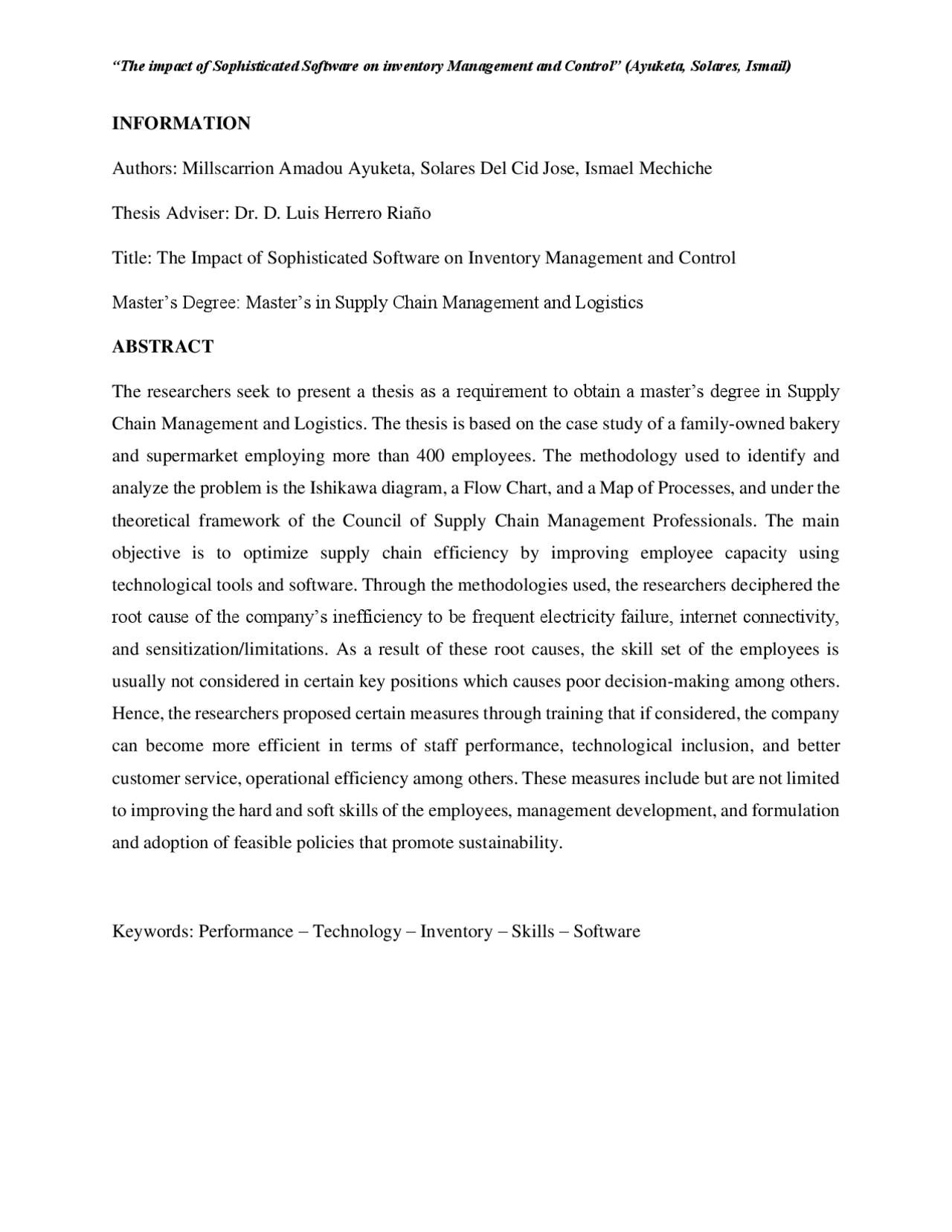 Summary of Masters thesis | Summaries Strategic Management | Docsity