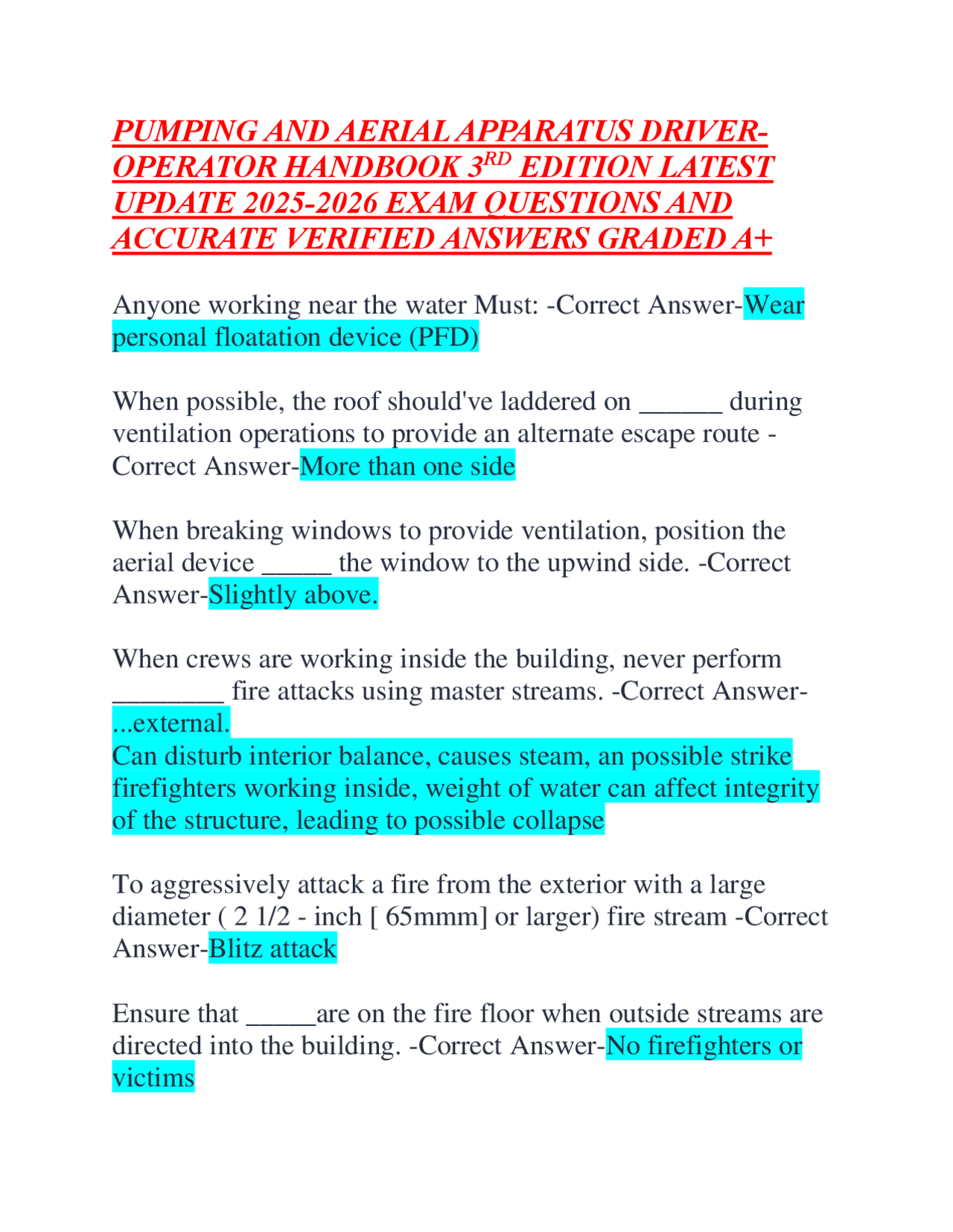 PUMPING AND AERIAL APPARATUS DRIVER-OPERATOR HANDBOOK 3RD EDITION .pdf ...