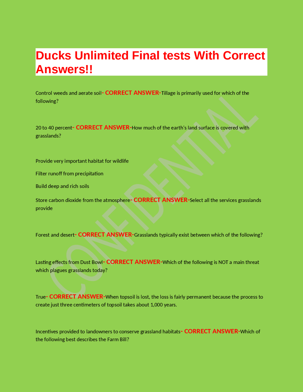 Wildlife Management: Multiple Choice Questions and Answers | Exams ...