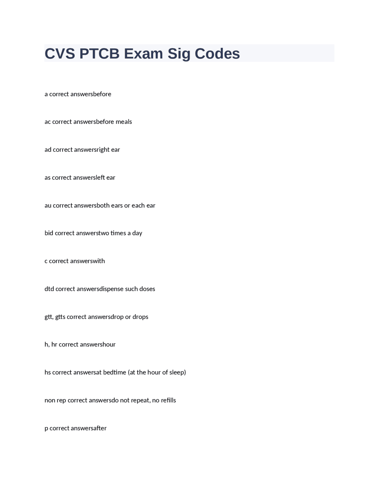 Medical Abbreviations & Sig Codes: A Guide for Healthcare Professionals ...