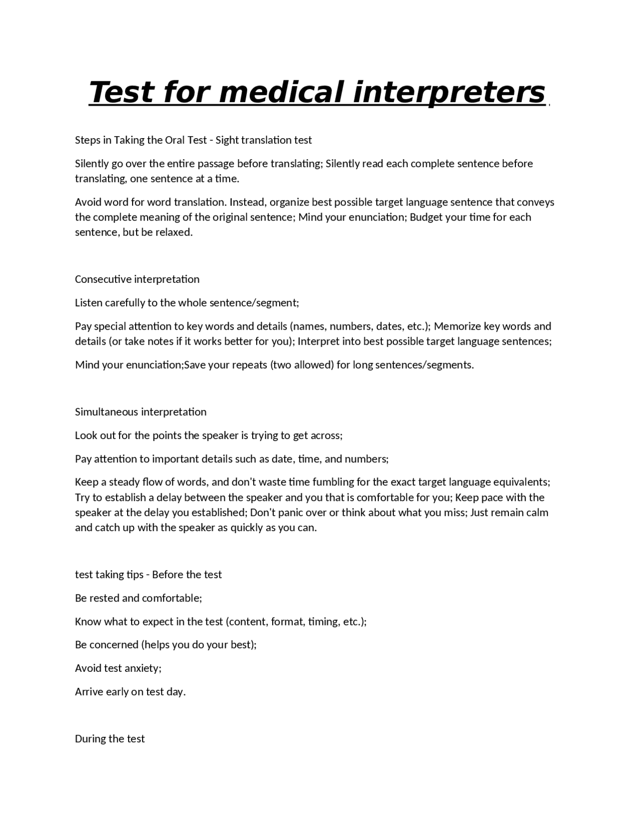 Medical Interpreter Test Prep: Written & Oral Exam Guide | Exams ...