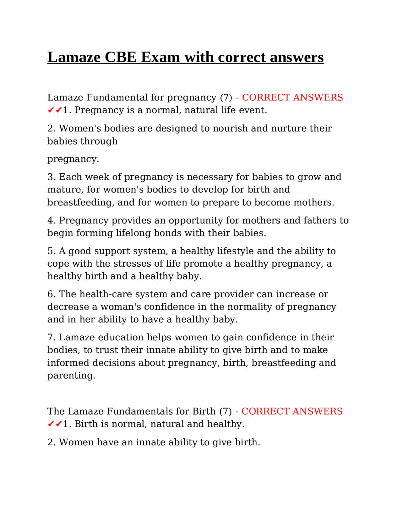 Lamaze Childbirth Education: Fundamentals, Practices, and History ...