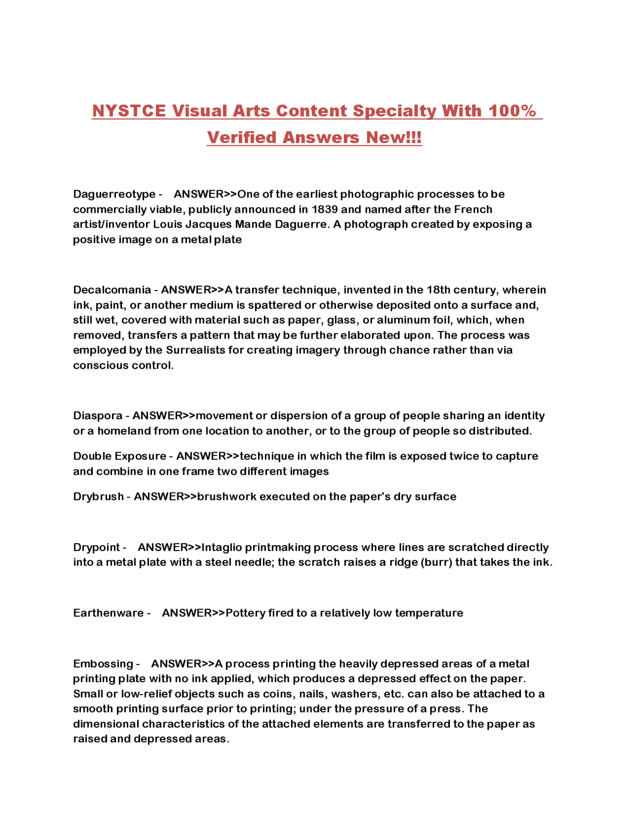 Glossary of Art Terms: Definitions and Explanations for Visual Arts ...