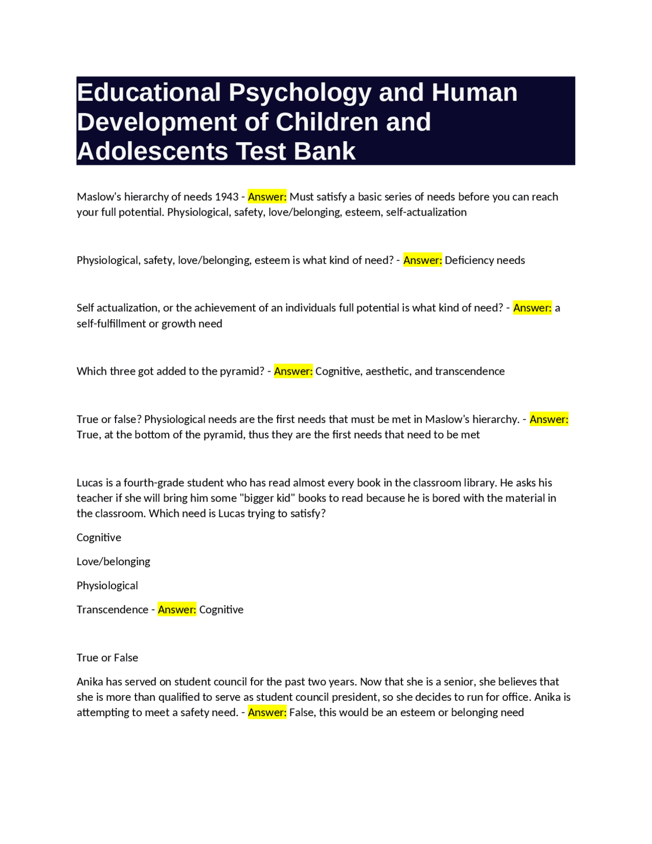 Educational Psychology & Child/Adolescent Development: Key Theories ...