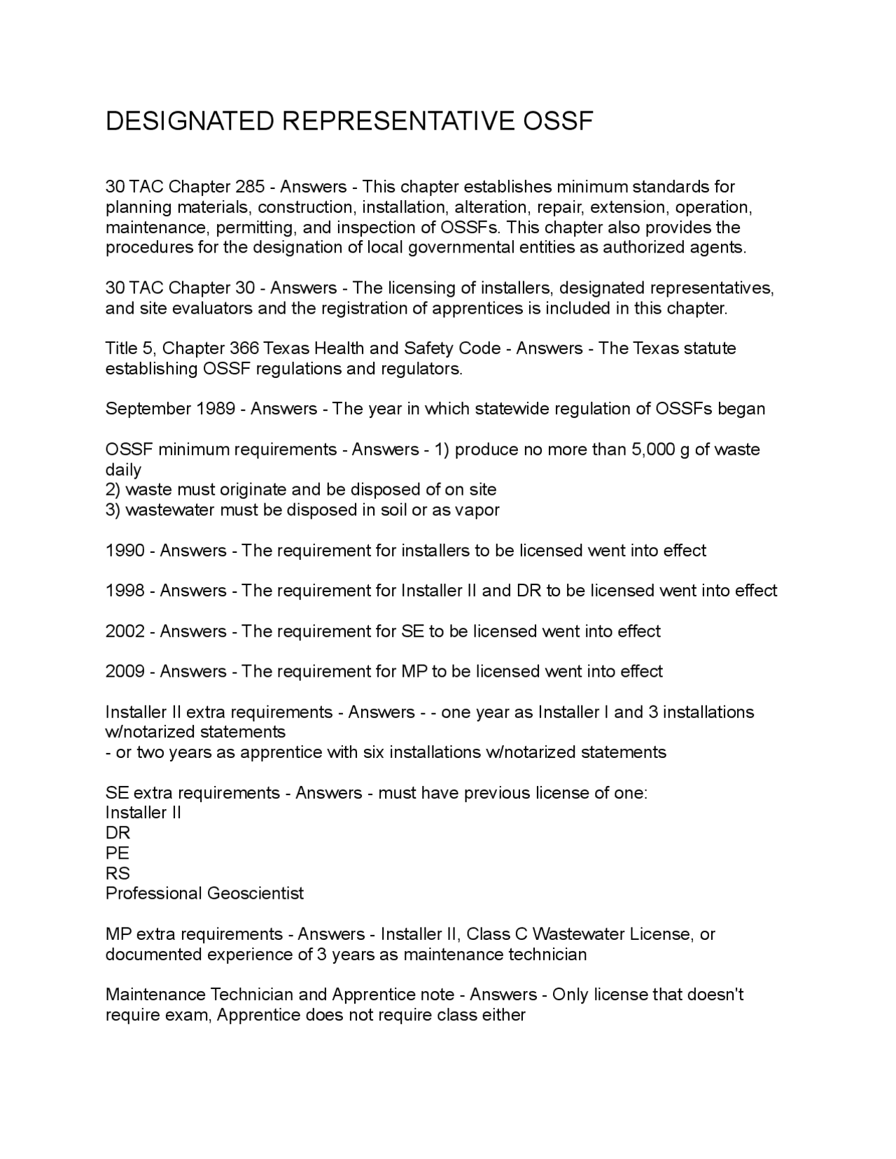 Texas On-Site Sewage Facility (OSSF) Regulations: A Comprehensive Guide ...