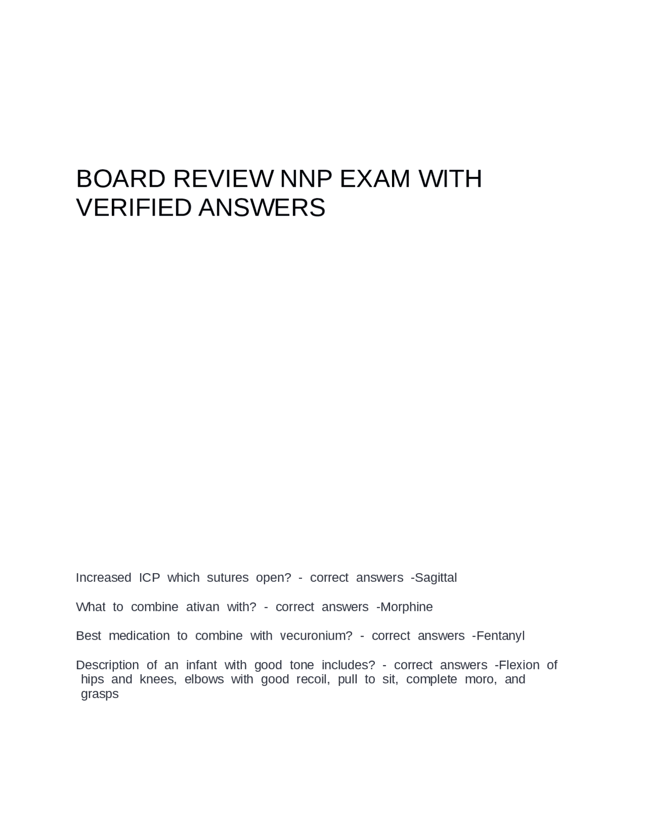 Neonatal Nurse Practitioner (NNP) Exam Review: Key Concepts and ...