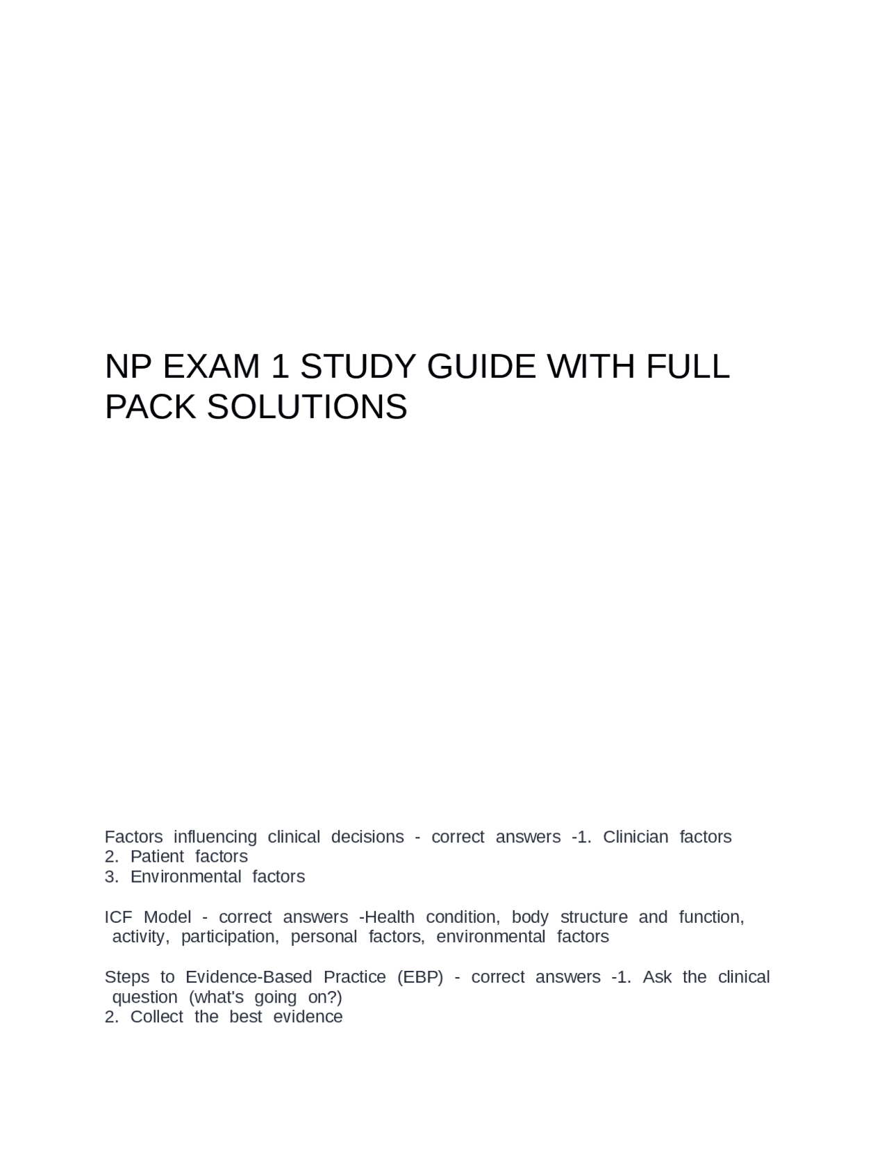 NP Exam 1 Study Guide: Neuroplasticity & Post-Stroke Recovery | Exams ...