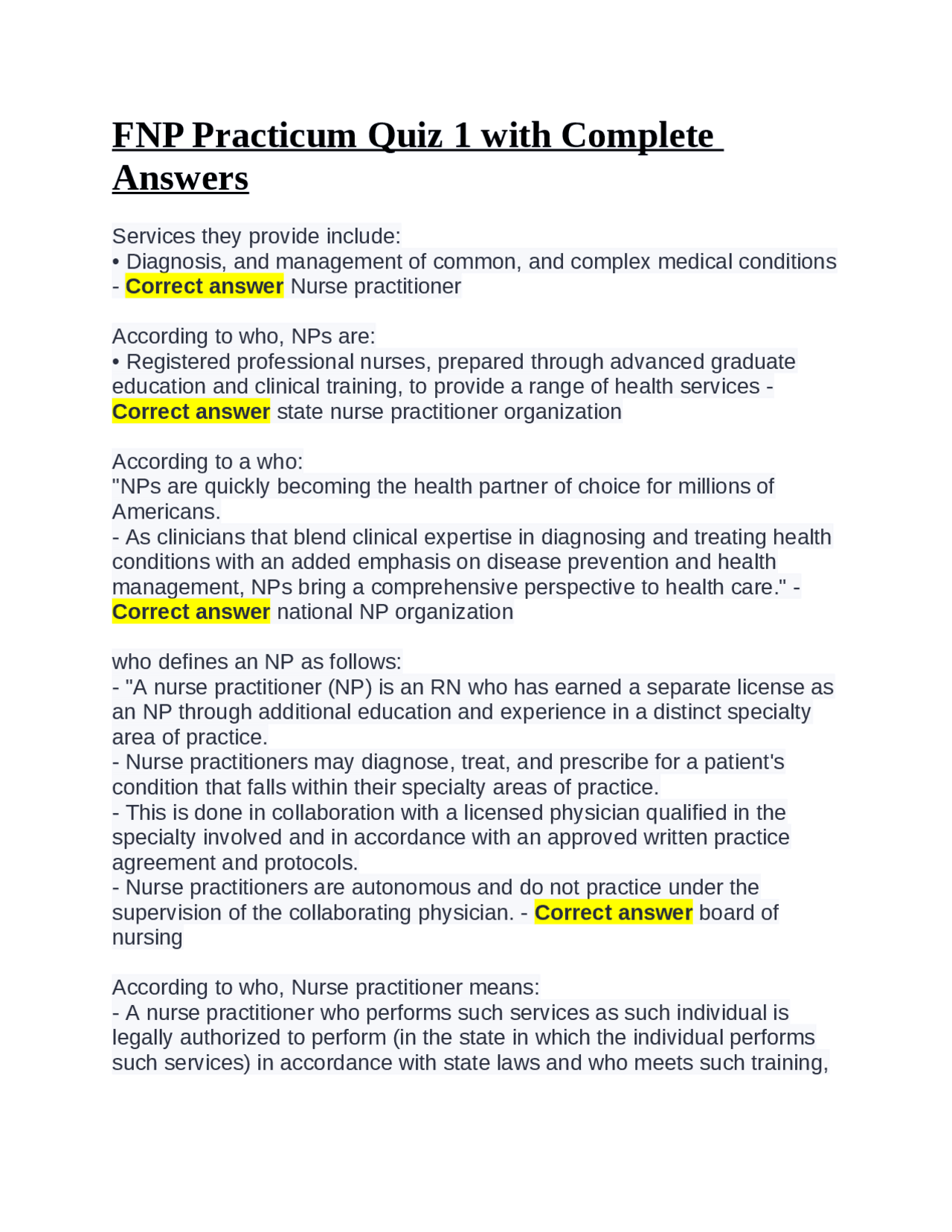 Nurse Practitioner Practice: Essentials, Competencies, and Core ...