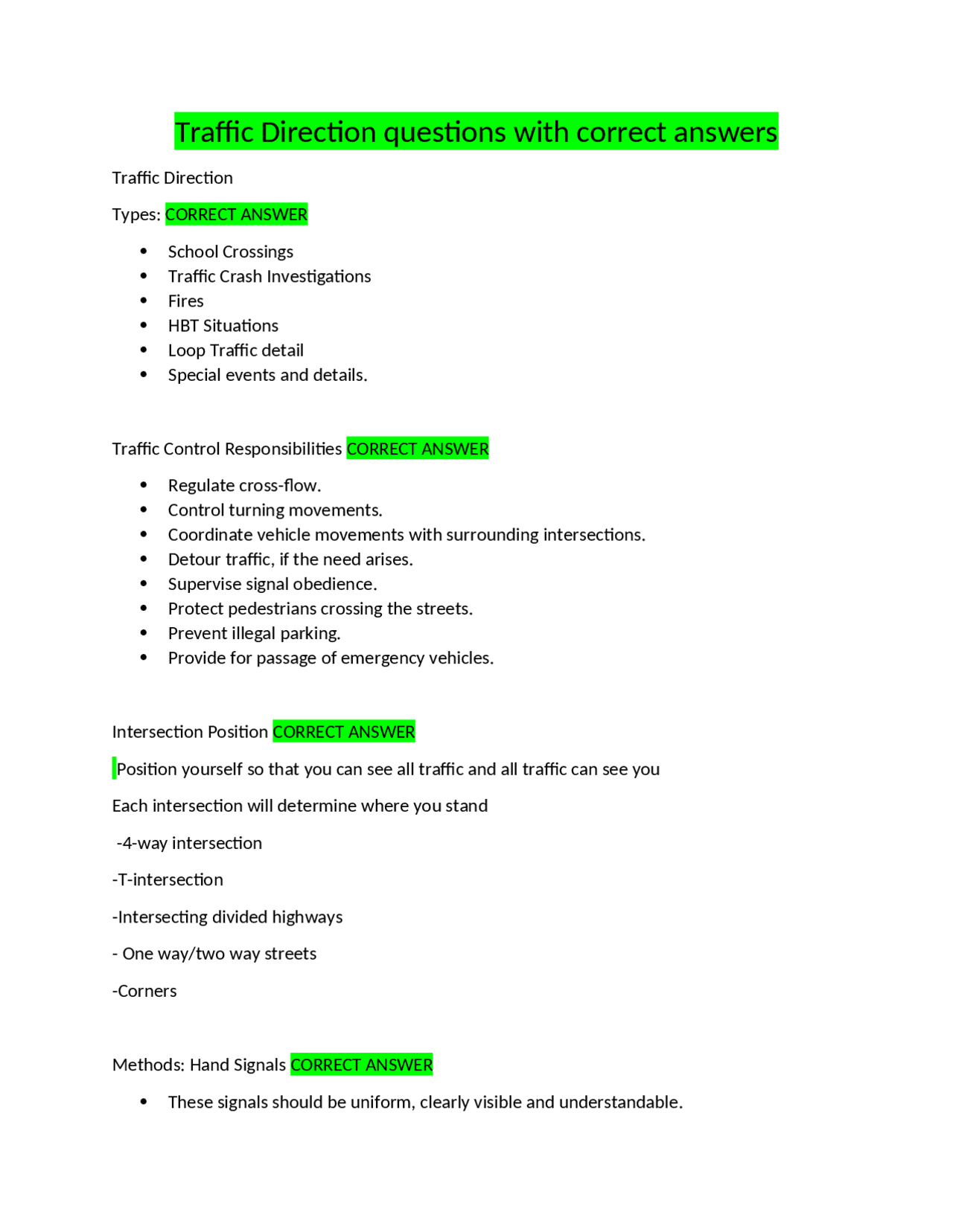 Traffic Direction: A Guide to Effective Traffic Control | Exams Law ...