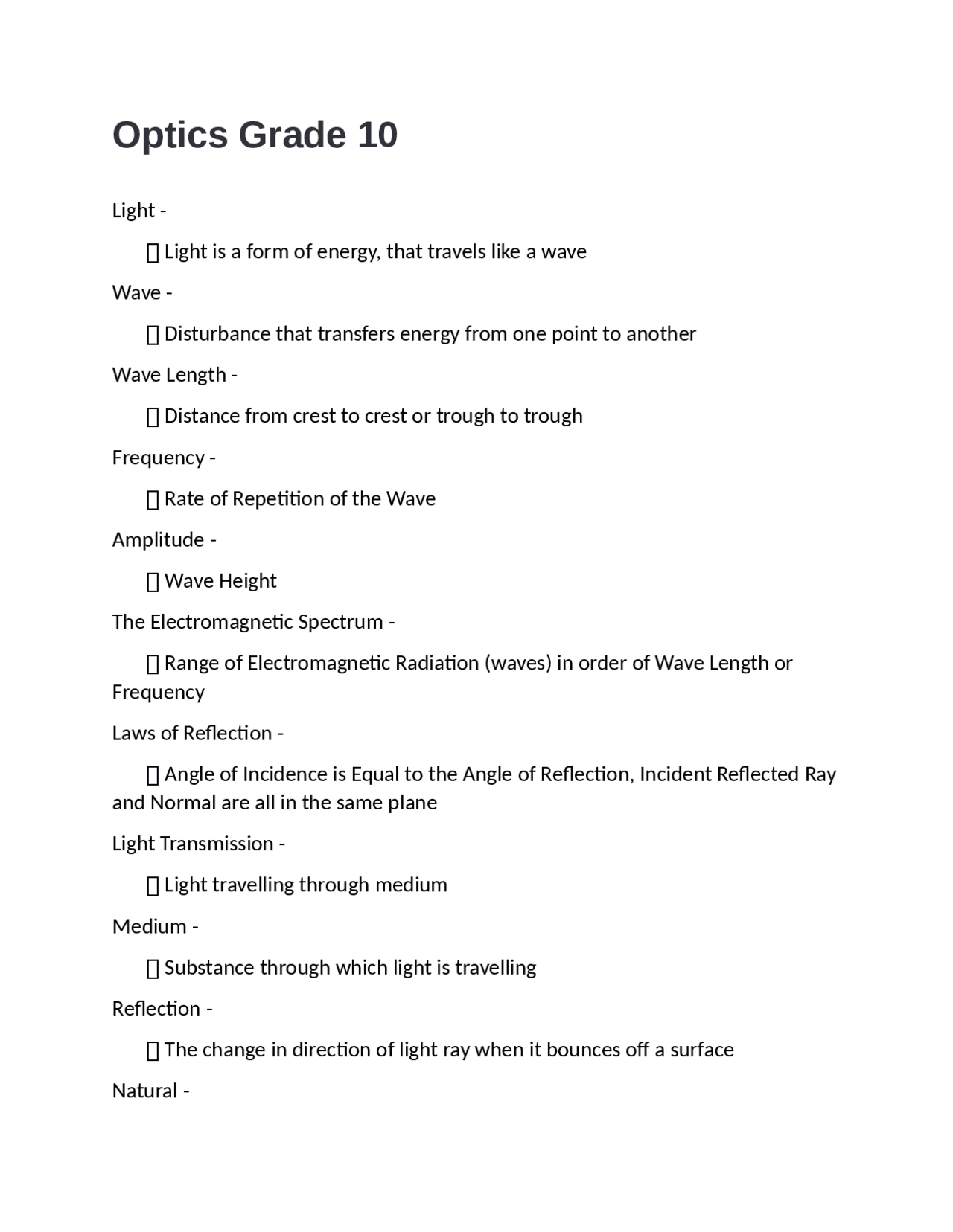 Optics Grade 10: A Comprehensive Guide to Light and Vision | Exams ...