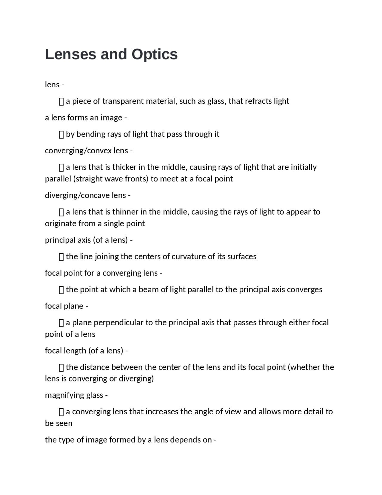 Lenses and Optics: Introduction to Types, Image Formation, and ...