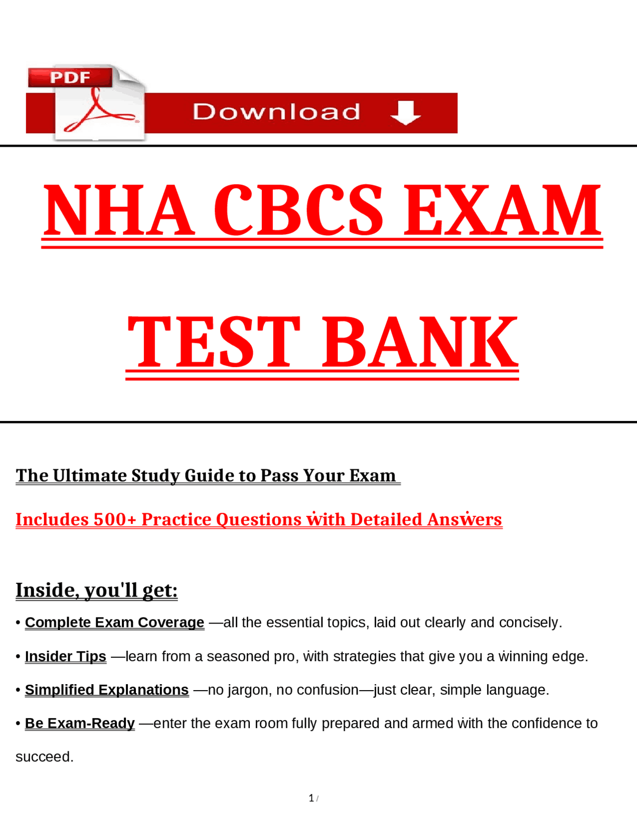 NHA CBCS EXAM (2025 / 2026) Questions with Revised Answers, (A+ ...