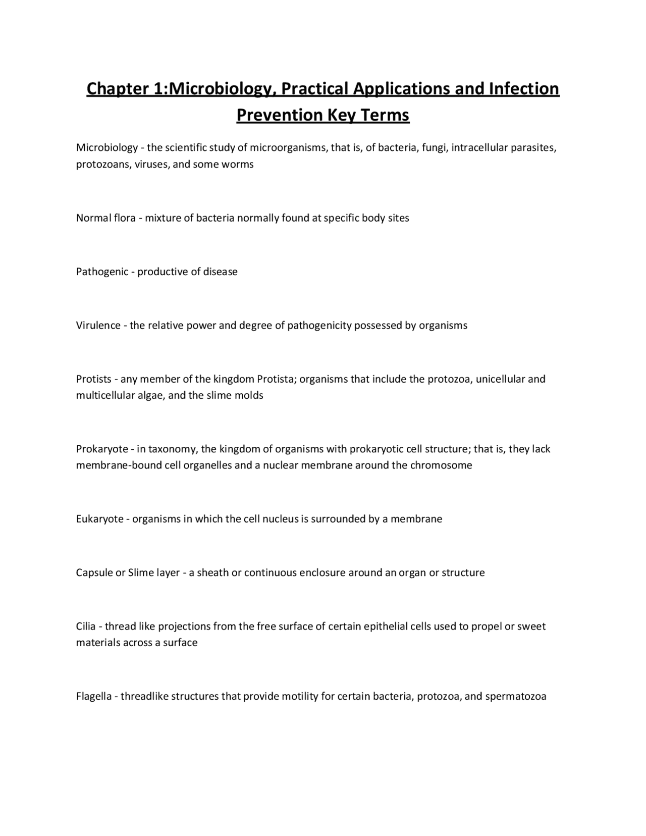 Chapter 1:Microbiology, Practical Applications and Infection Prevention ...
