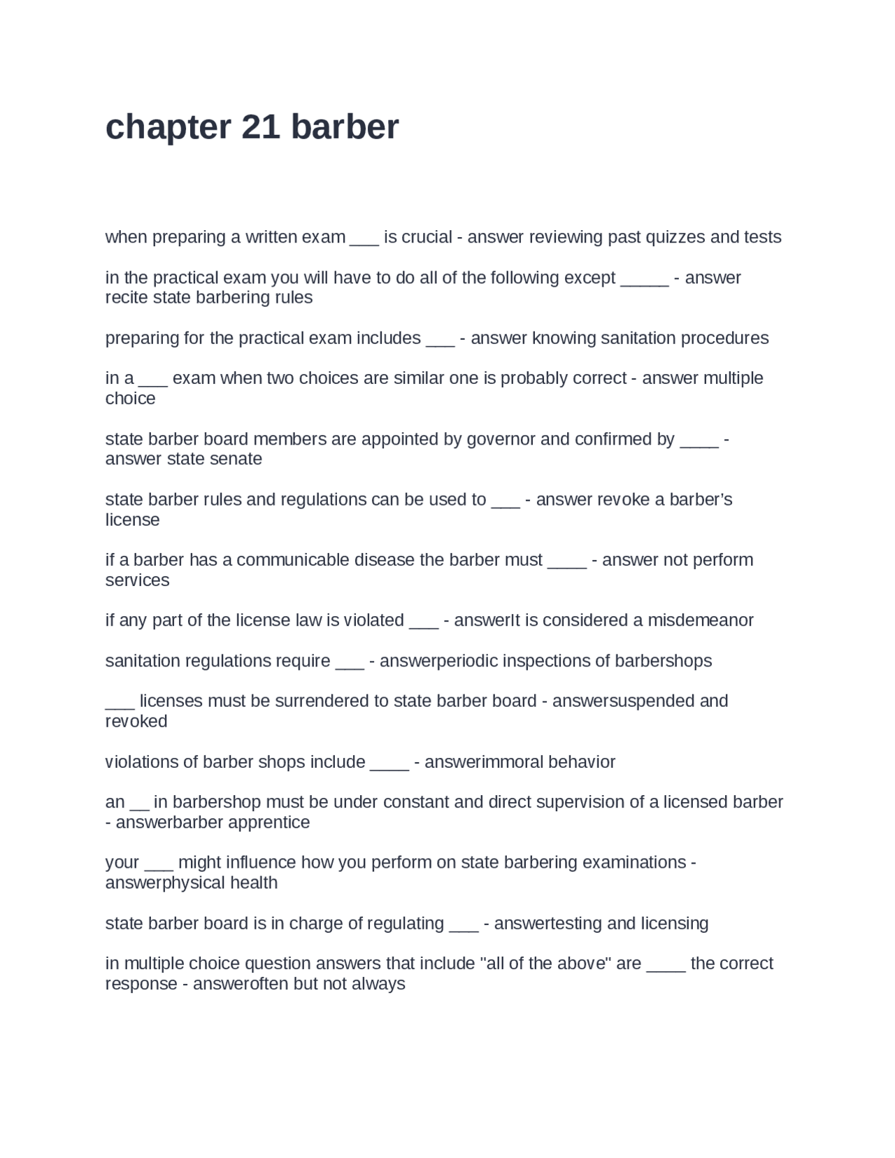 Barbering Exam Preparation Guide: Tips and Strategies for Success ...