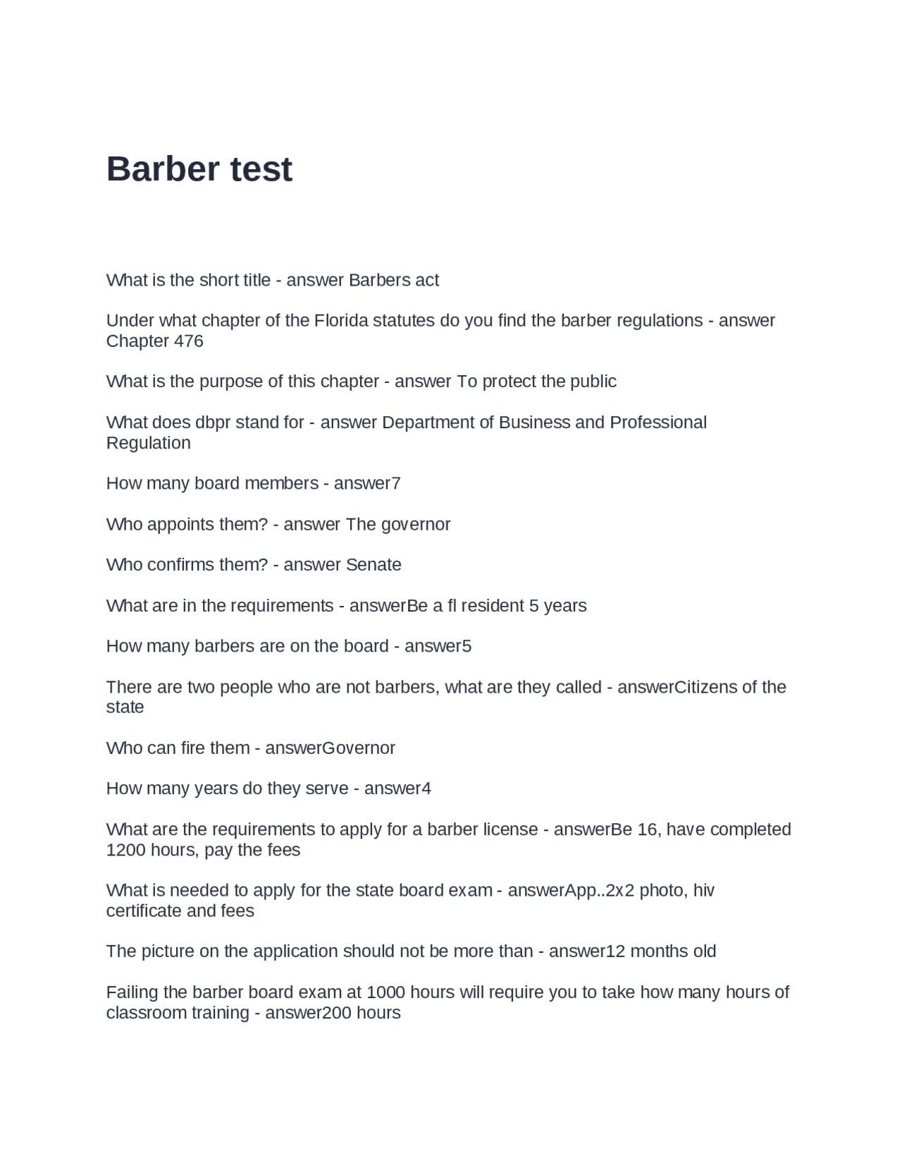 Florida Barber Licensing: Guide to Requirements & Operations | Exams ...