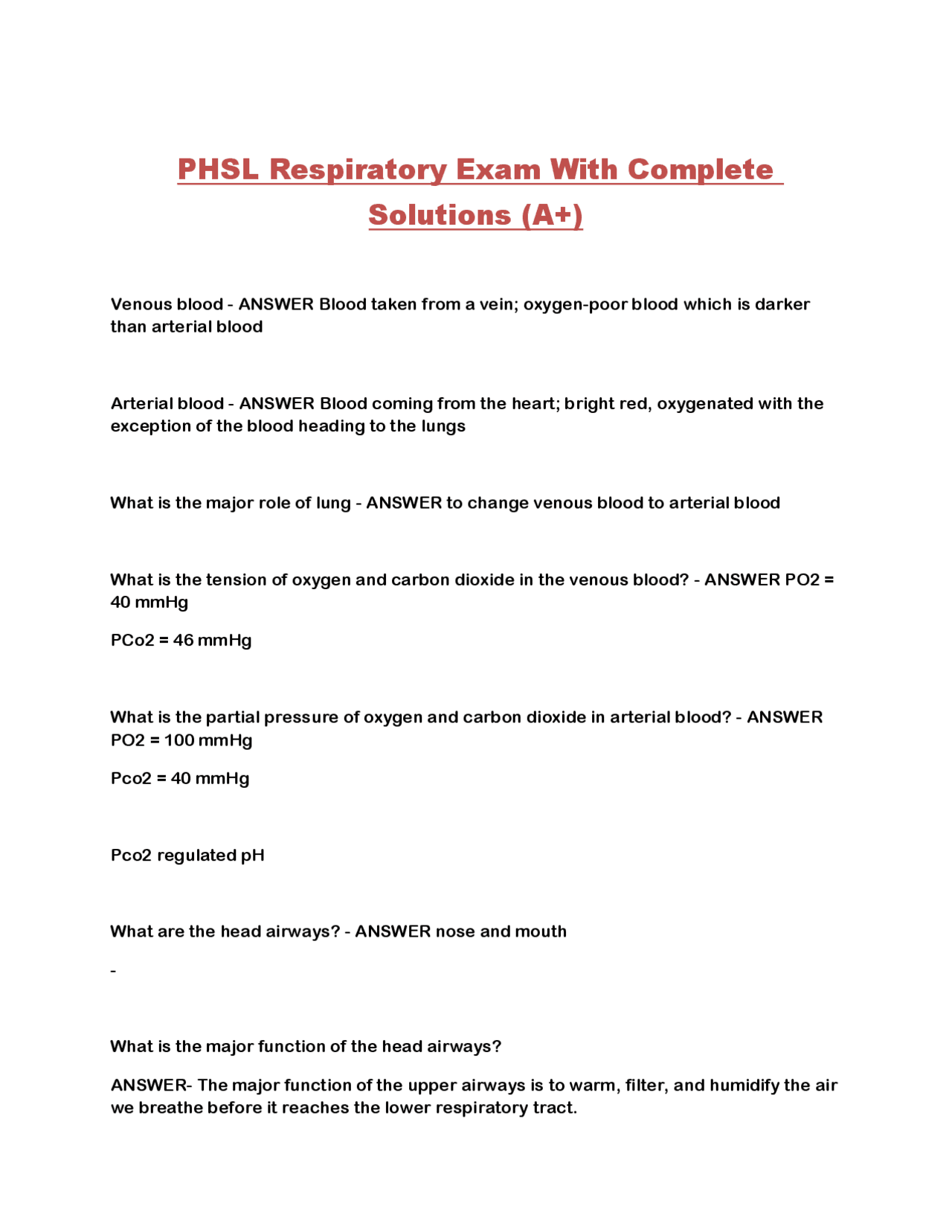 Respiratory System Exam: Lung Anatomy, Physiology, and Mechanics ...