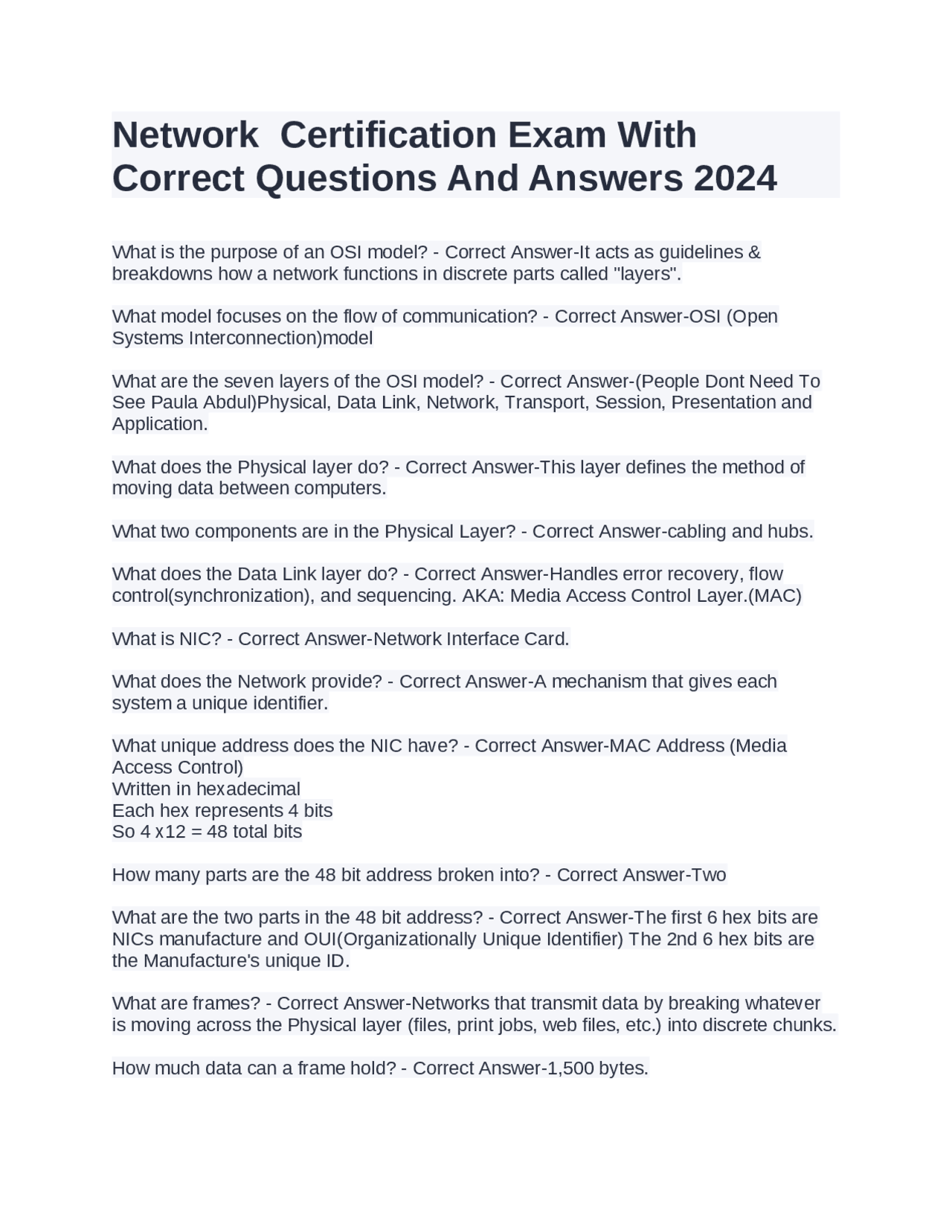 OSI Model and TCP/IP: A Comprehensive Guide with Questions and Answers ...