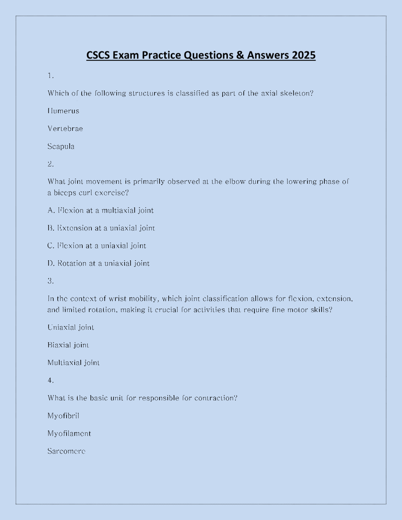 CSCS Exam Practice Questions & Answers 2025 | Exams Cybercrime ...