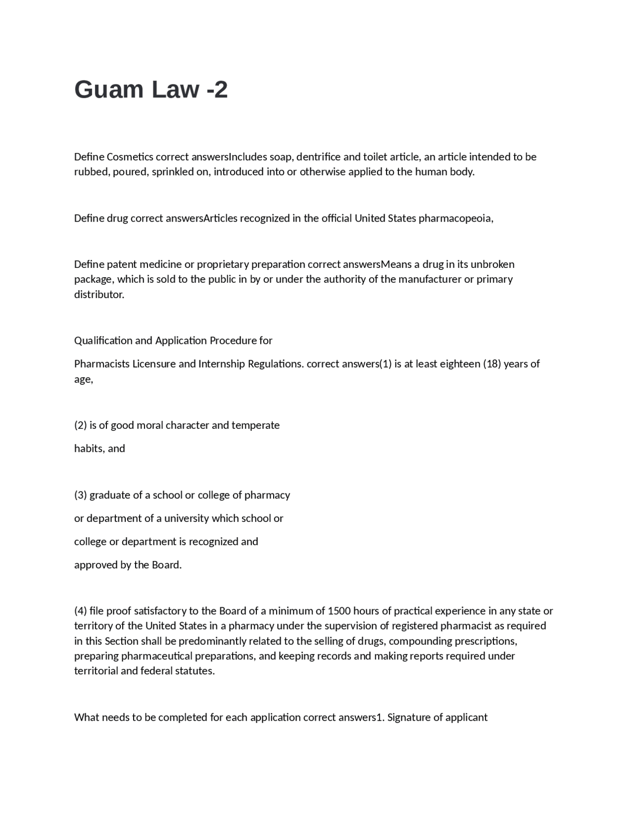Guam Pharmacy Licensure and Internship Regulations: A Comprehensive ...