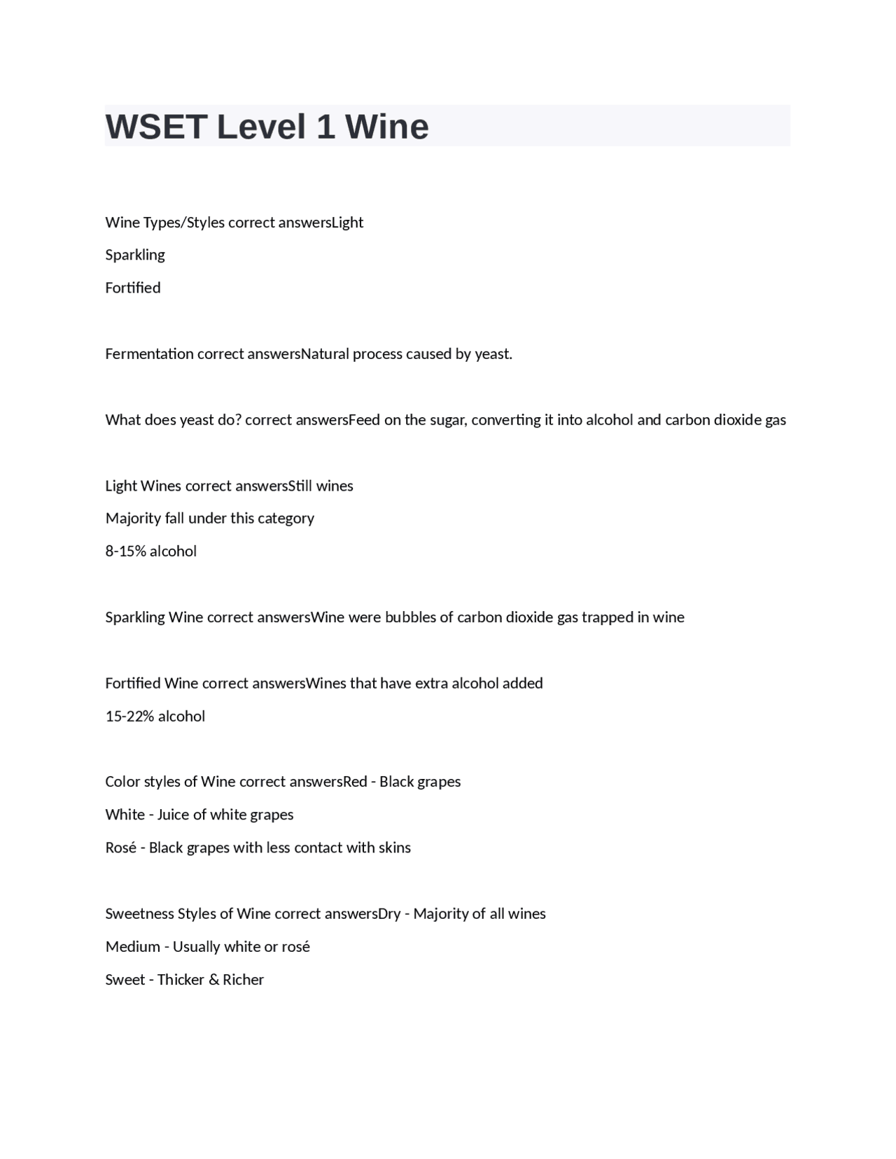 WSET Level 1 Wine: Types, Styles, and Tasting Techniques | Exams ...