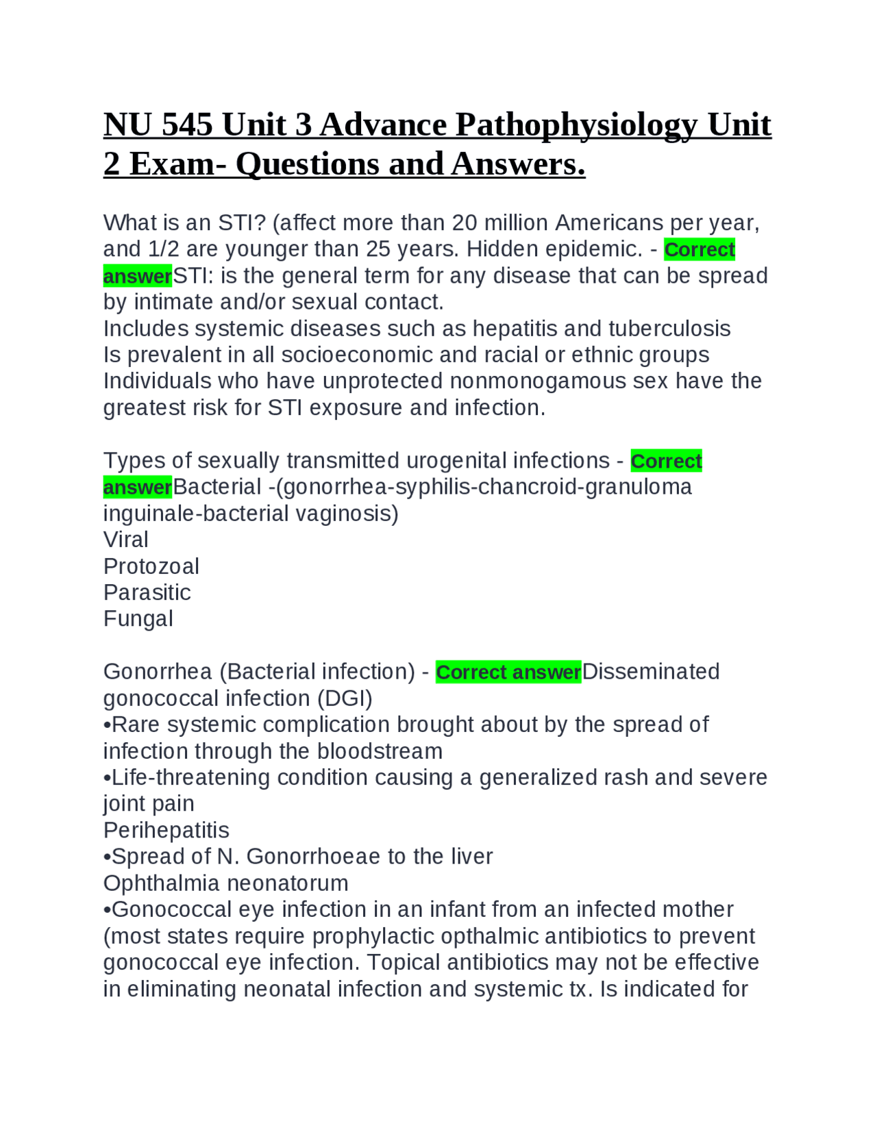 Sexually Transmitted Infections (STIs): Pathophysiology, Types, and ...