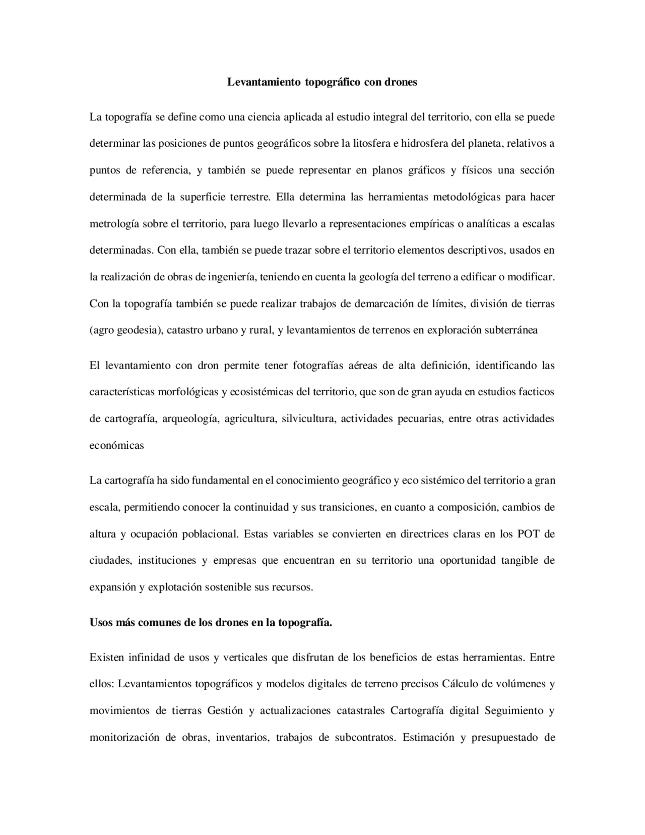 Levantamiento Topográfico con Drones: Aplicaciones, Ventajas y Metodología | Guías, Proyectos ...