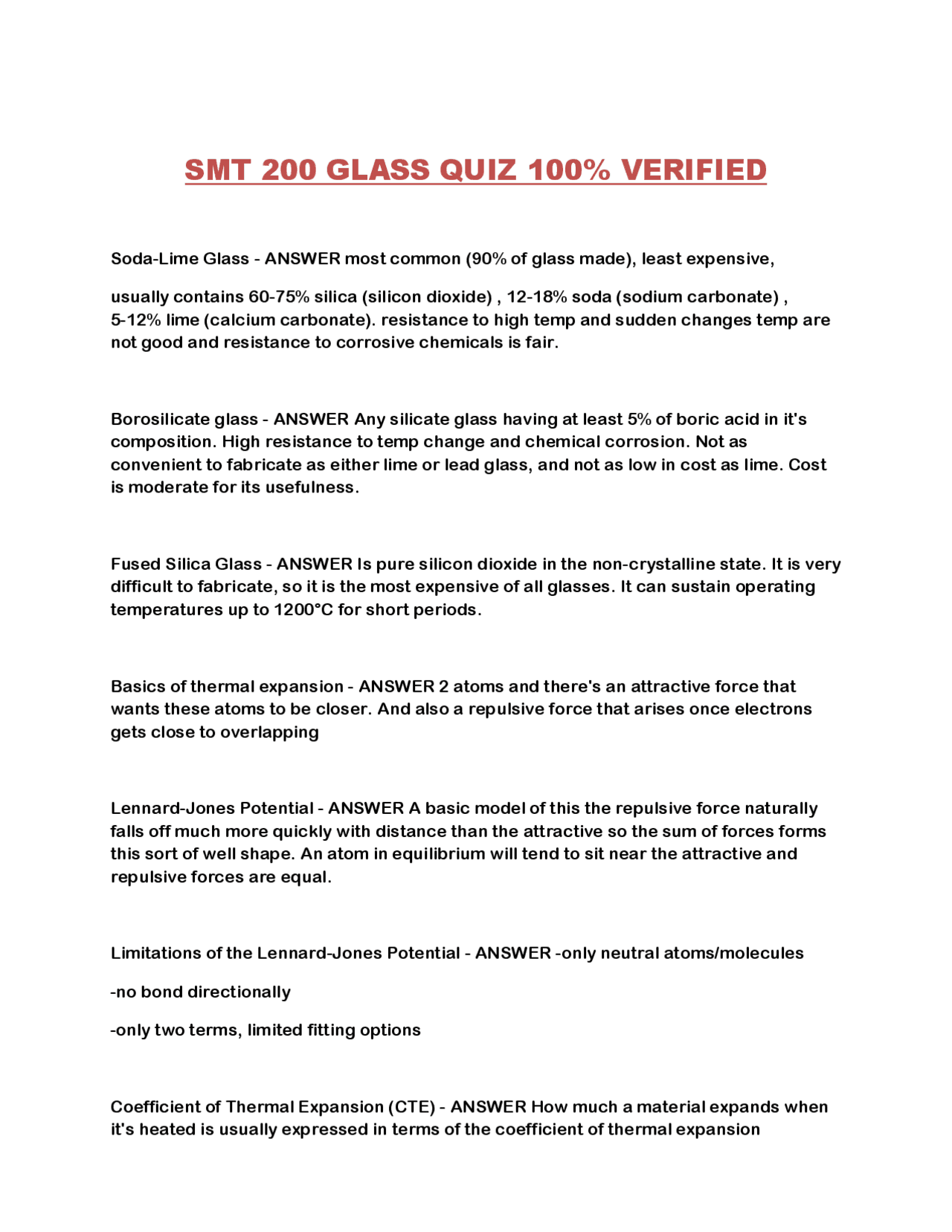 Types of Glass: Properties, Applications, and Manufacturing Processes ...