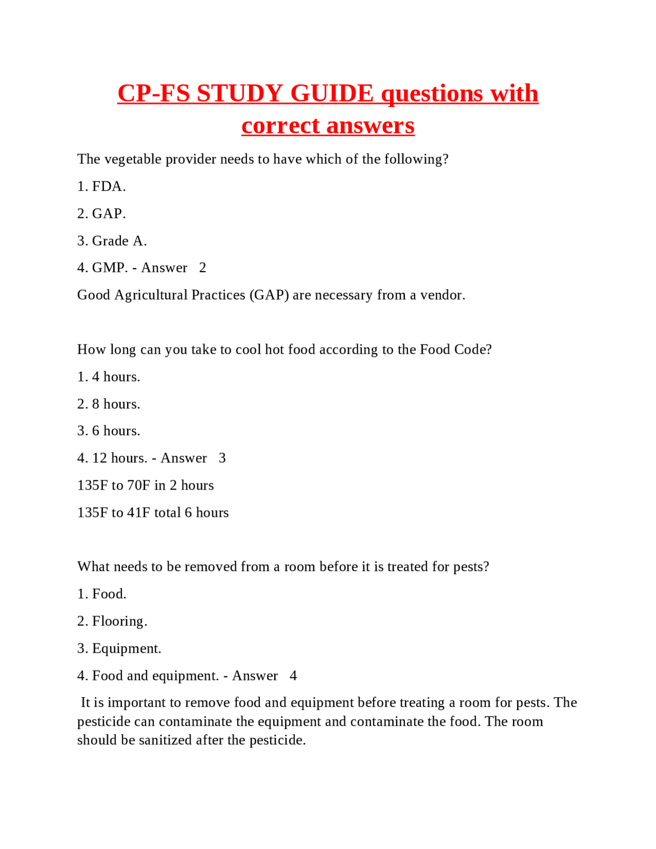 CP-FS STUDY GUIDE questions with correct answers | Exams Pest ...