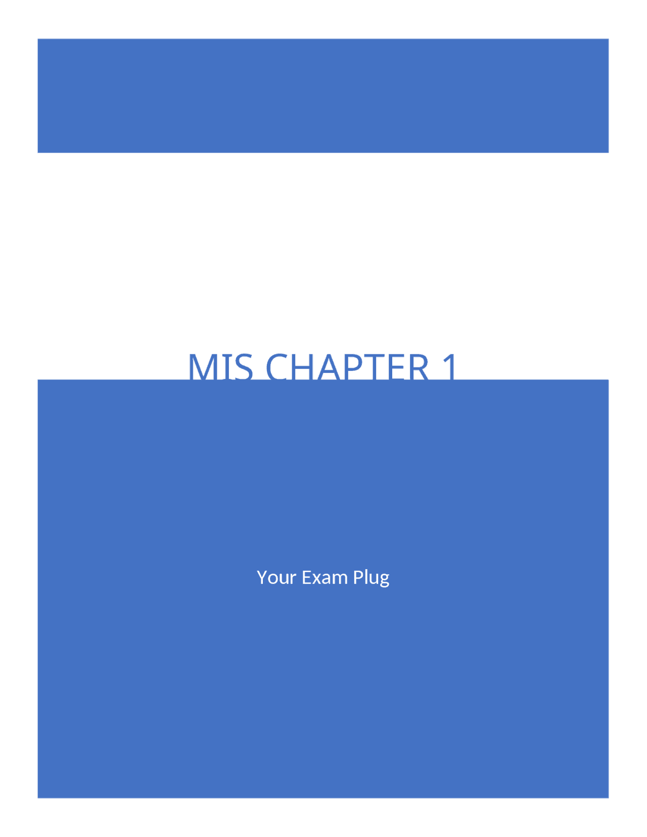 MIS Chapter 1 Questions and Correct Answers Graded A+ | Exams Business Economics | Docsity