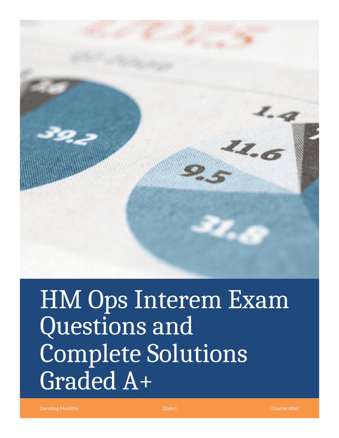 HM Ops Interim Exam: Questions and Complete Solutions | Exams Nursing ...