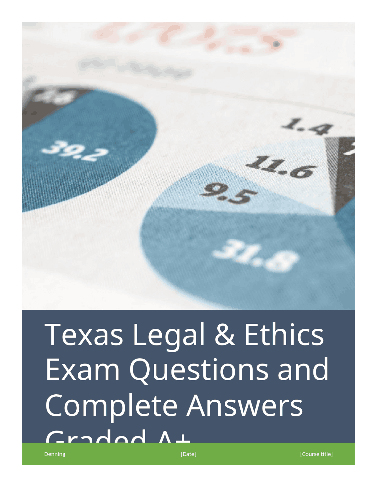 Texas Real Estate Inspector Licensing and Ethics: Exam Questions and ...