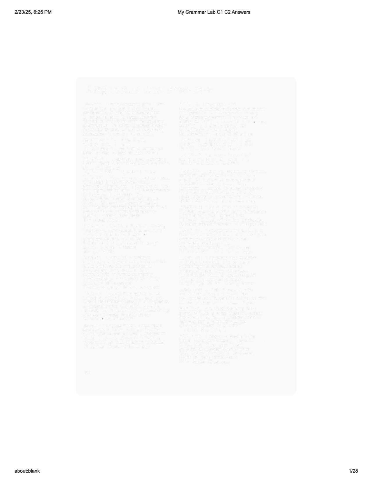 My Grammar Lab C1 C2 Answers. | Exercises English Language | Docsity